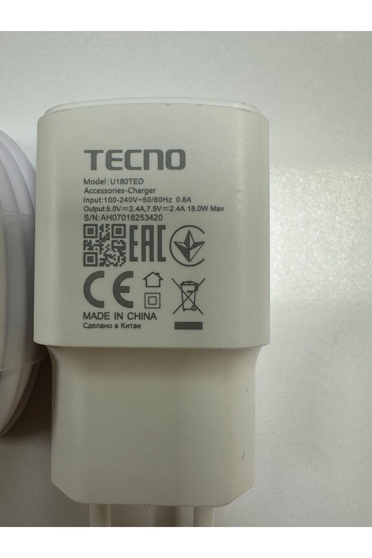TECNO 18w (WATT) Micro Şarj Aleti Adaptörü Kablo Seti Fiyatı, Yorumları ...