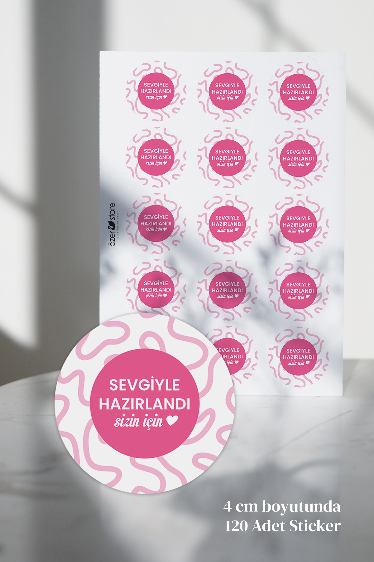 Özer Store 120 Adet Yuvarlak Yapışkanlı Sipariş Paketleme, Ürün ve ...