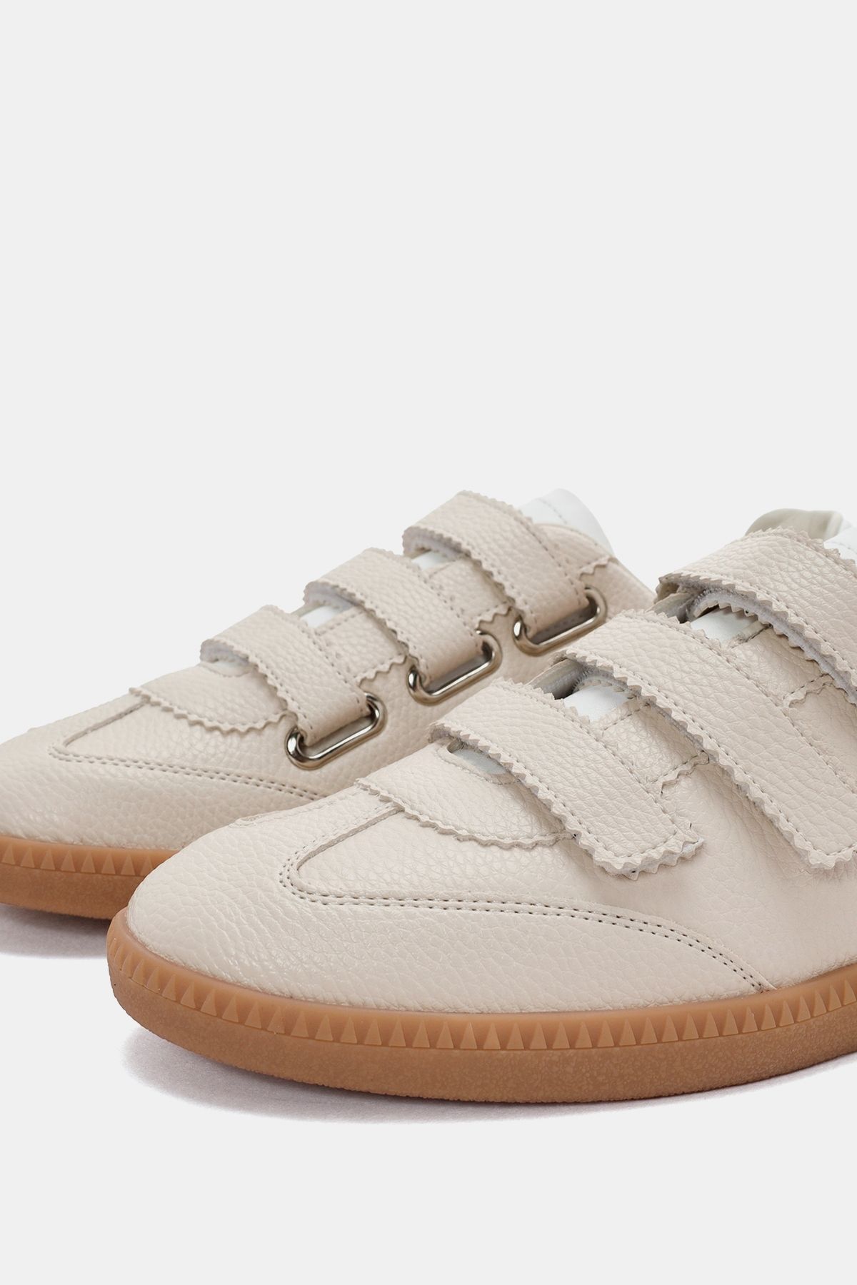 Bestyle Knola Kadın Bej Gerçek Süet Deri Bantlı Sneaker - Fiyatı, Yorumları