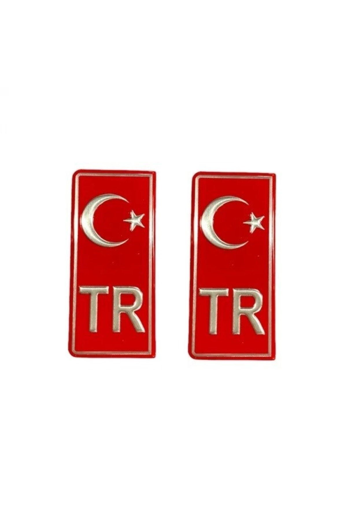 Teknotik Tr Plaka Krom Sticker 2'li - Türkiye Plaka Krom Stıcker ...