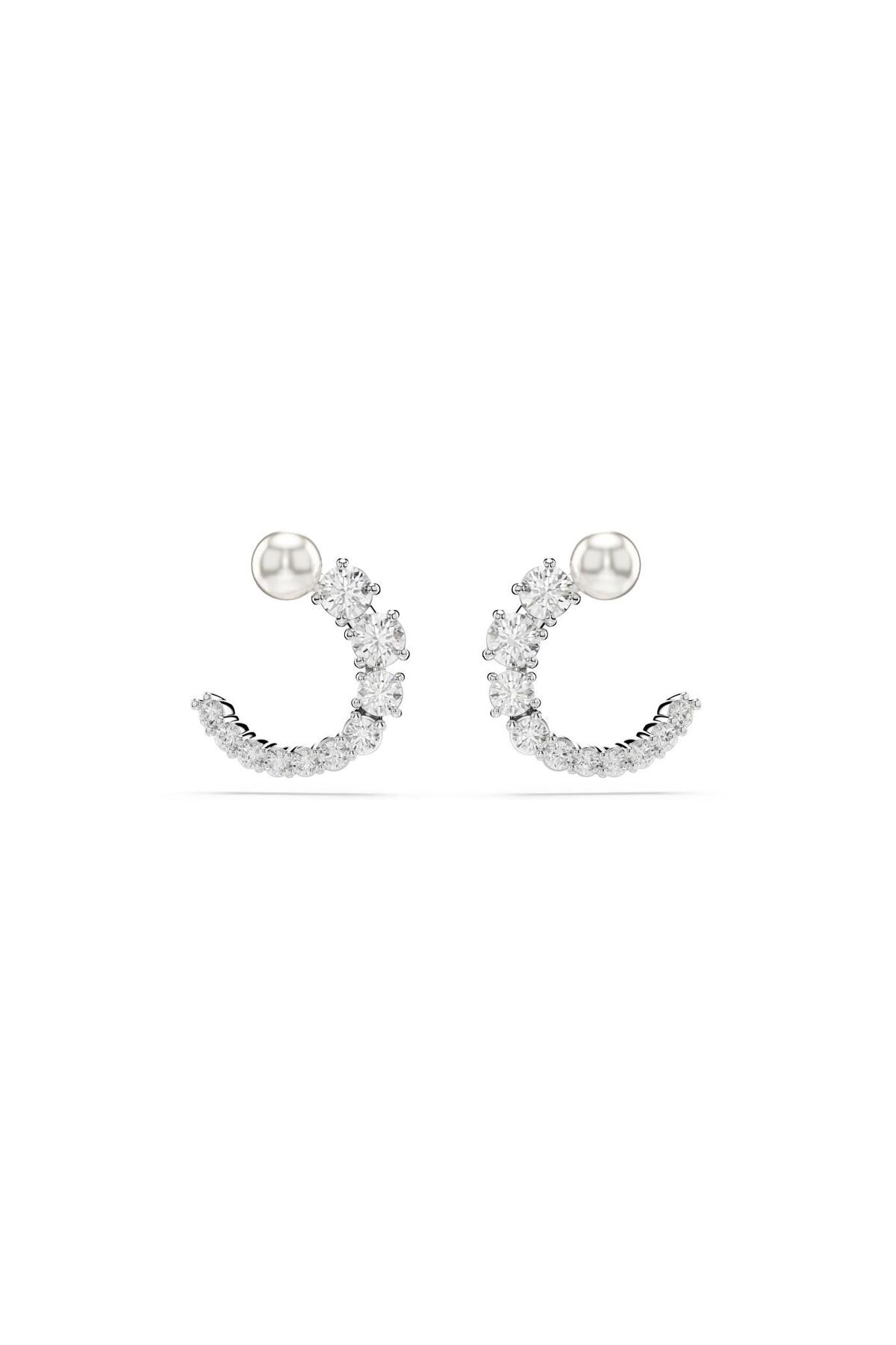 Swarovski 5692260 Küpe Matrıx:pe Stud Cırcle Whıte/rhs Fiyatı ...