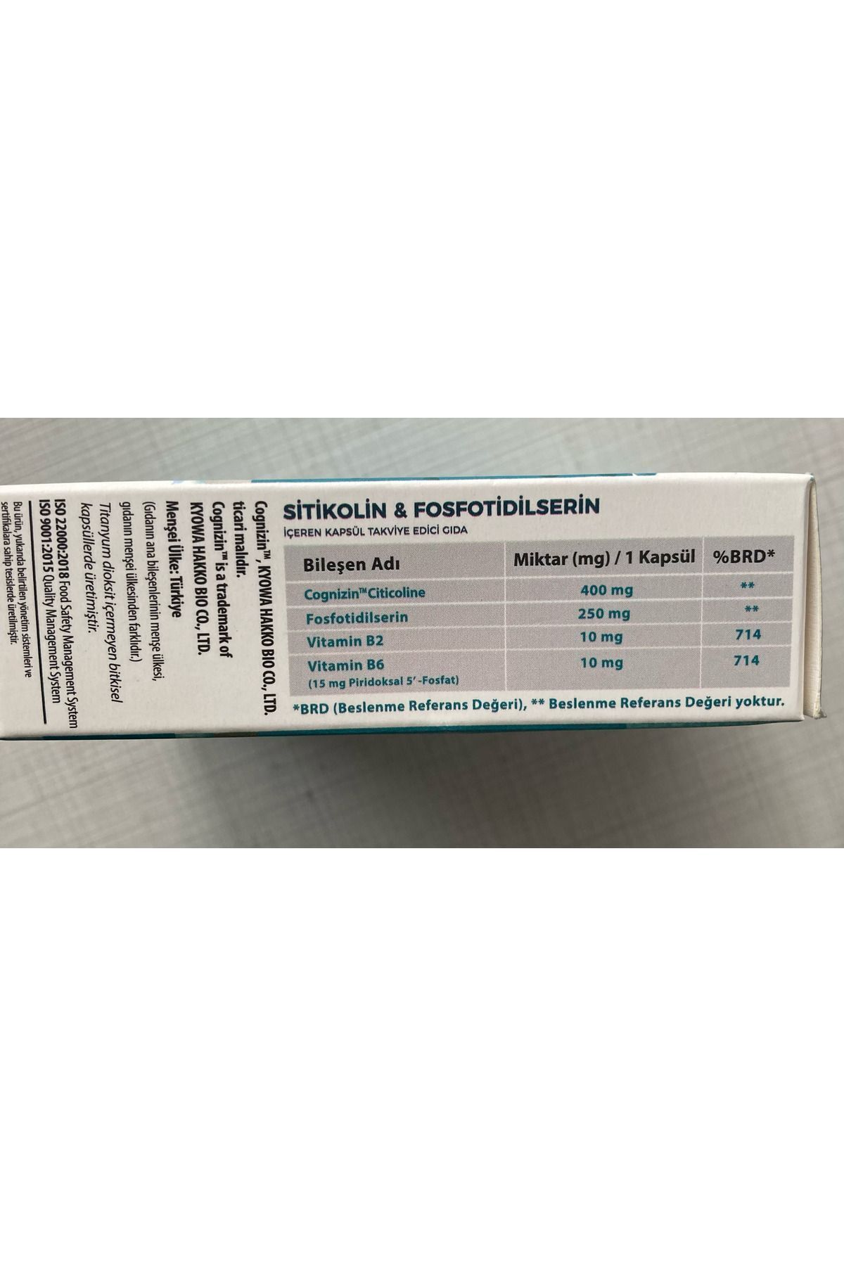 Cogniday Sitikolin Ve Fosfotidilserin Içeren Dikkat Artırıcı Gıda ...
