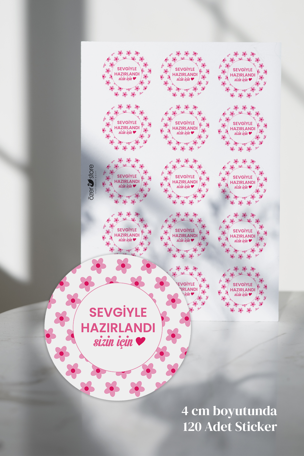 Özer Store 120 Adet Yuvarlak Yapışkanlı Sipariş Paketleme, Ürün ve ...