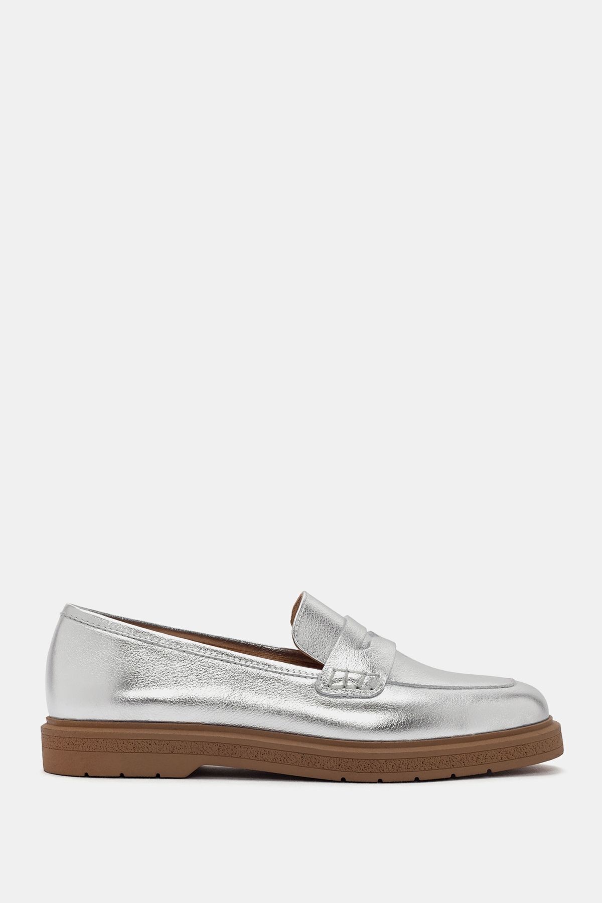 Bestyle Misty Kadın Metalik Gümüş Gerçek Deri LoaferFiyatı, Yorumları ...