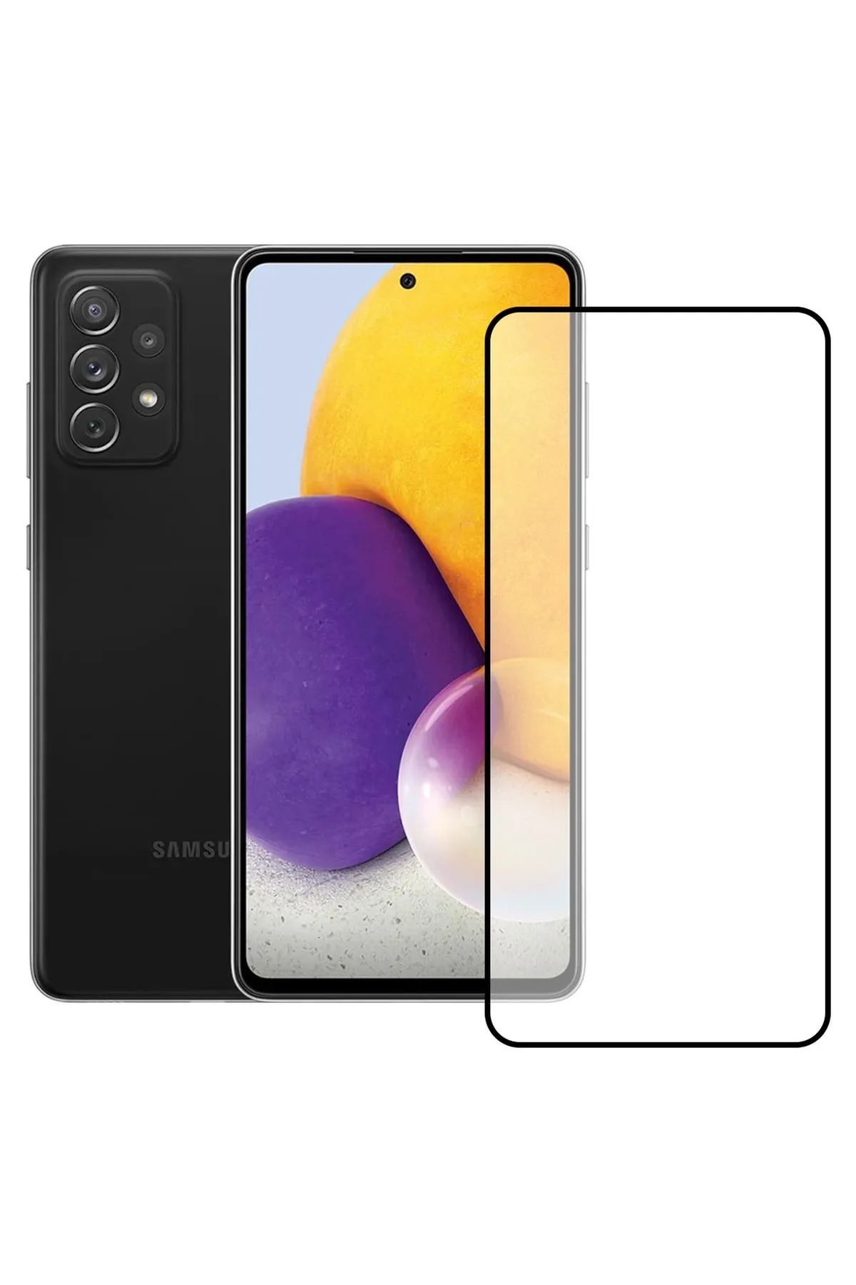 ZETT Samsung Galaxy A72 Uyumlu MAT Seramik Nano Kırılmaz Ekran Koruyucu ...