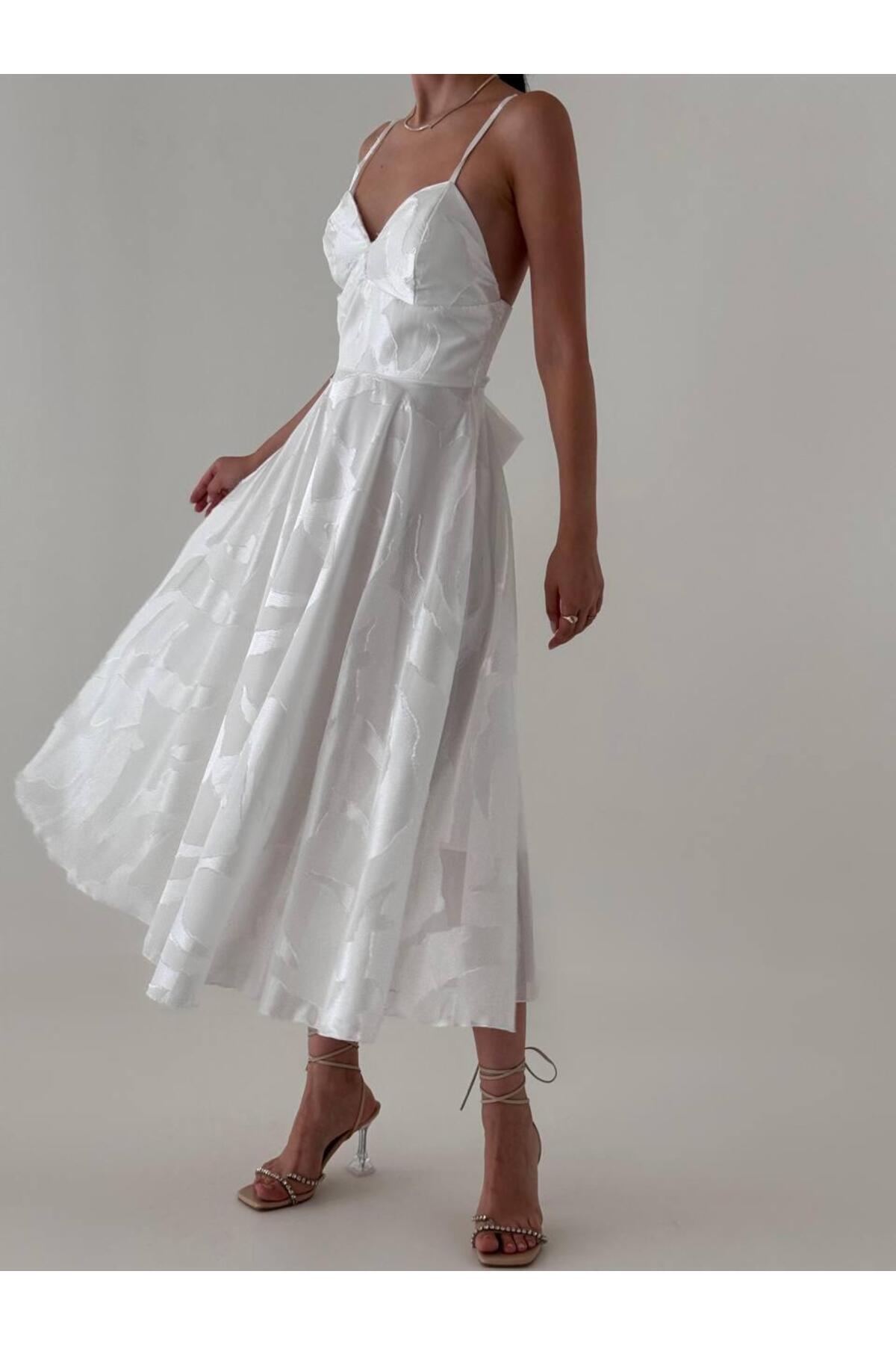 PHYSKOS Askılı Nancy Midi Elbise Fiyatı, Yorumları - Trendyol