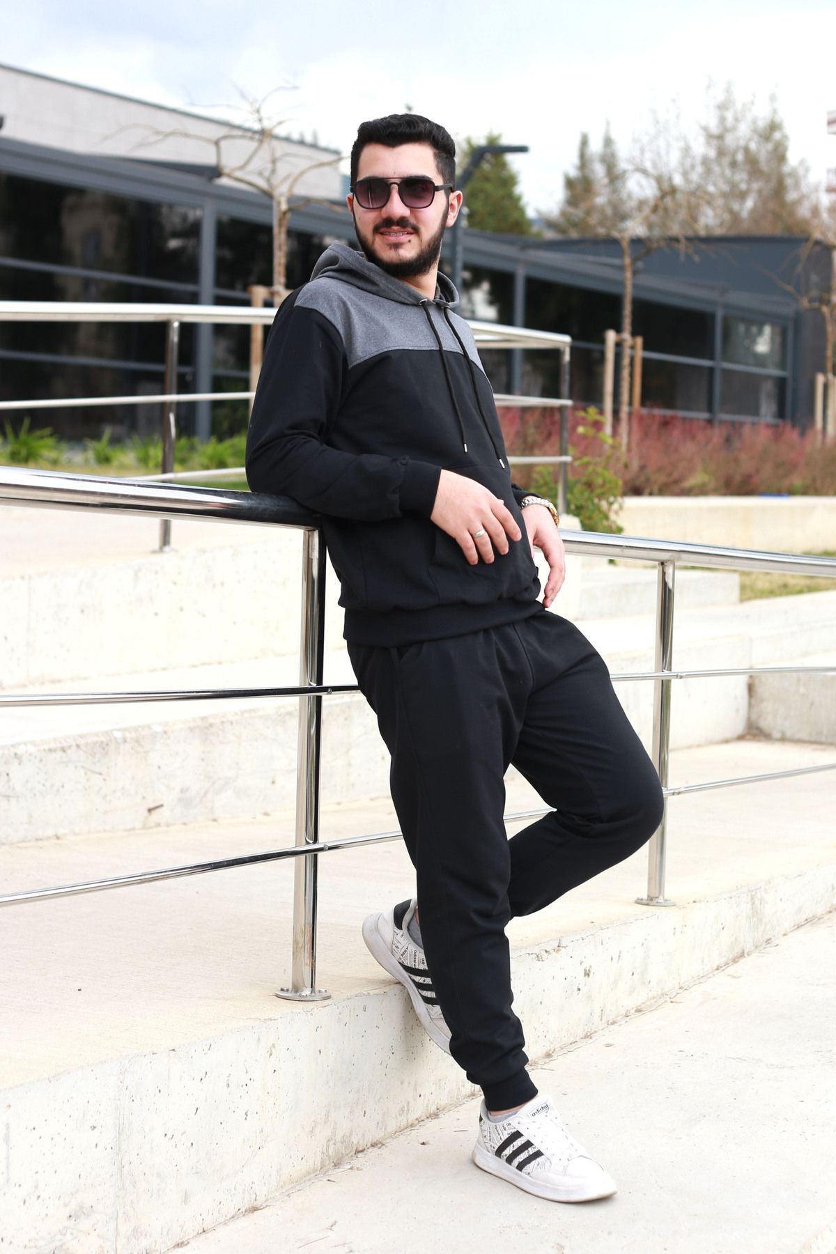 han elegant 2ip Fabric Men's Tracksuit Set with Comfortable Cut Pockets ...