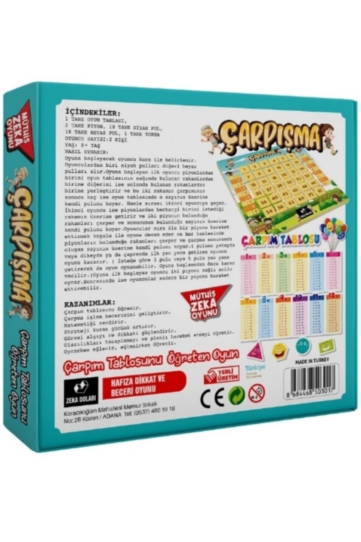 ZEKA DOLABI Çarpışma ( Çarpım Tablosunu Öğrenme-geliştirme Oyunu ...