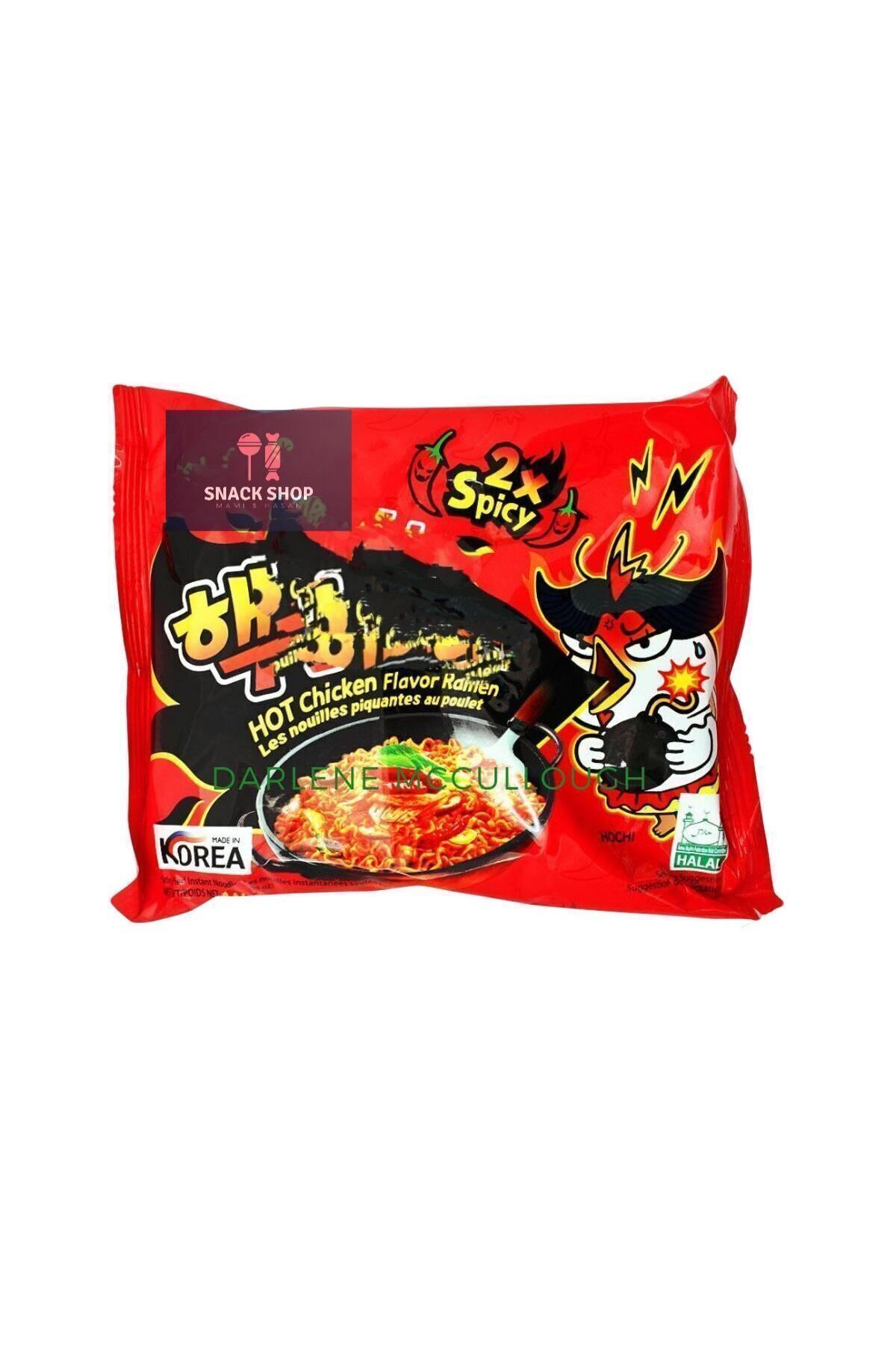 BULDUK Kore ramen 2x Spicy Hot Chiken flavor noodle 140g (HELAL ...