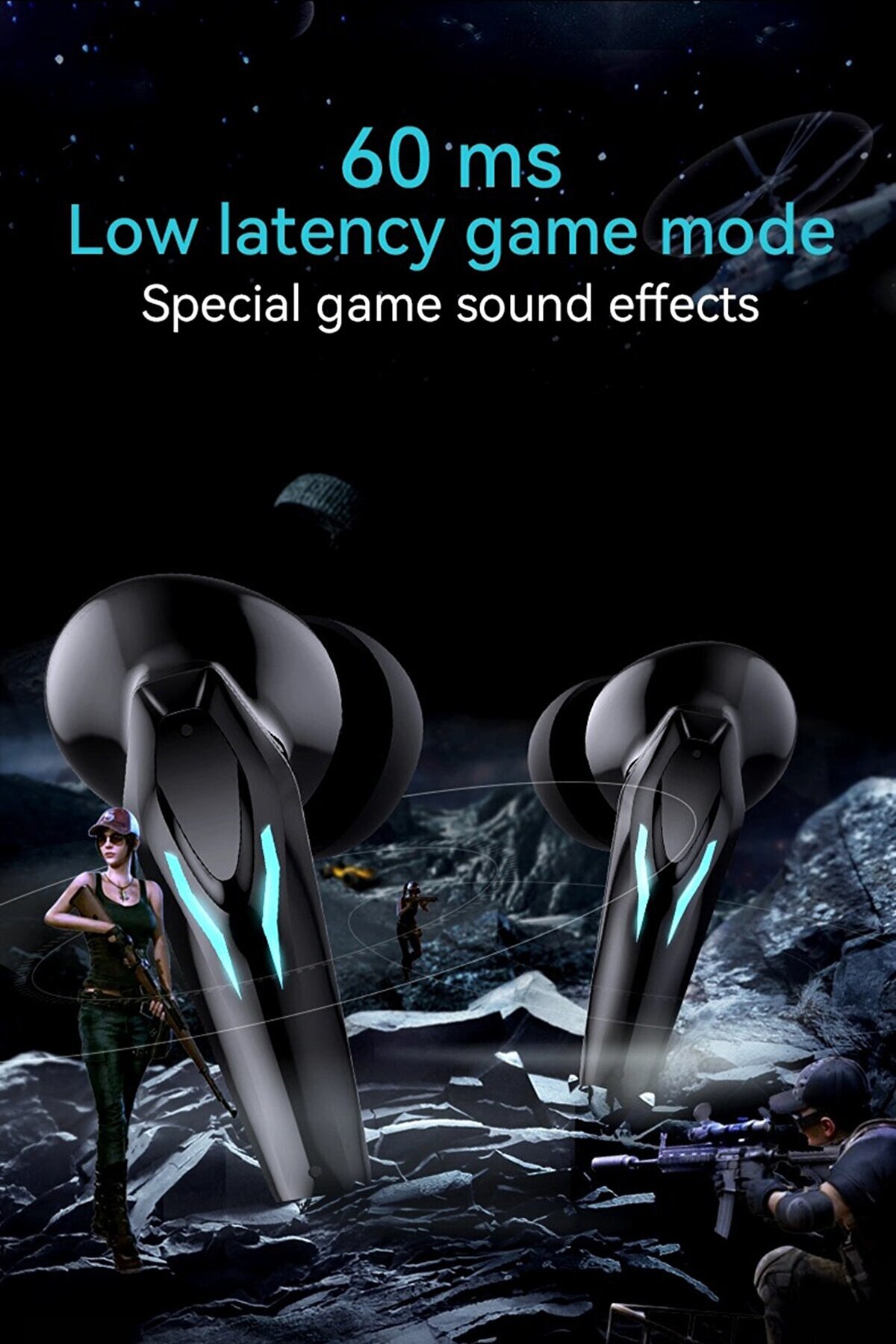 Agest Yeni nesil Tws X7 Blueetooth kulaklık IPX6 su geçirmez düşük ...