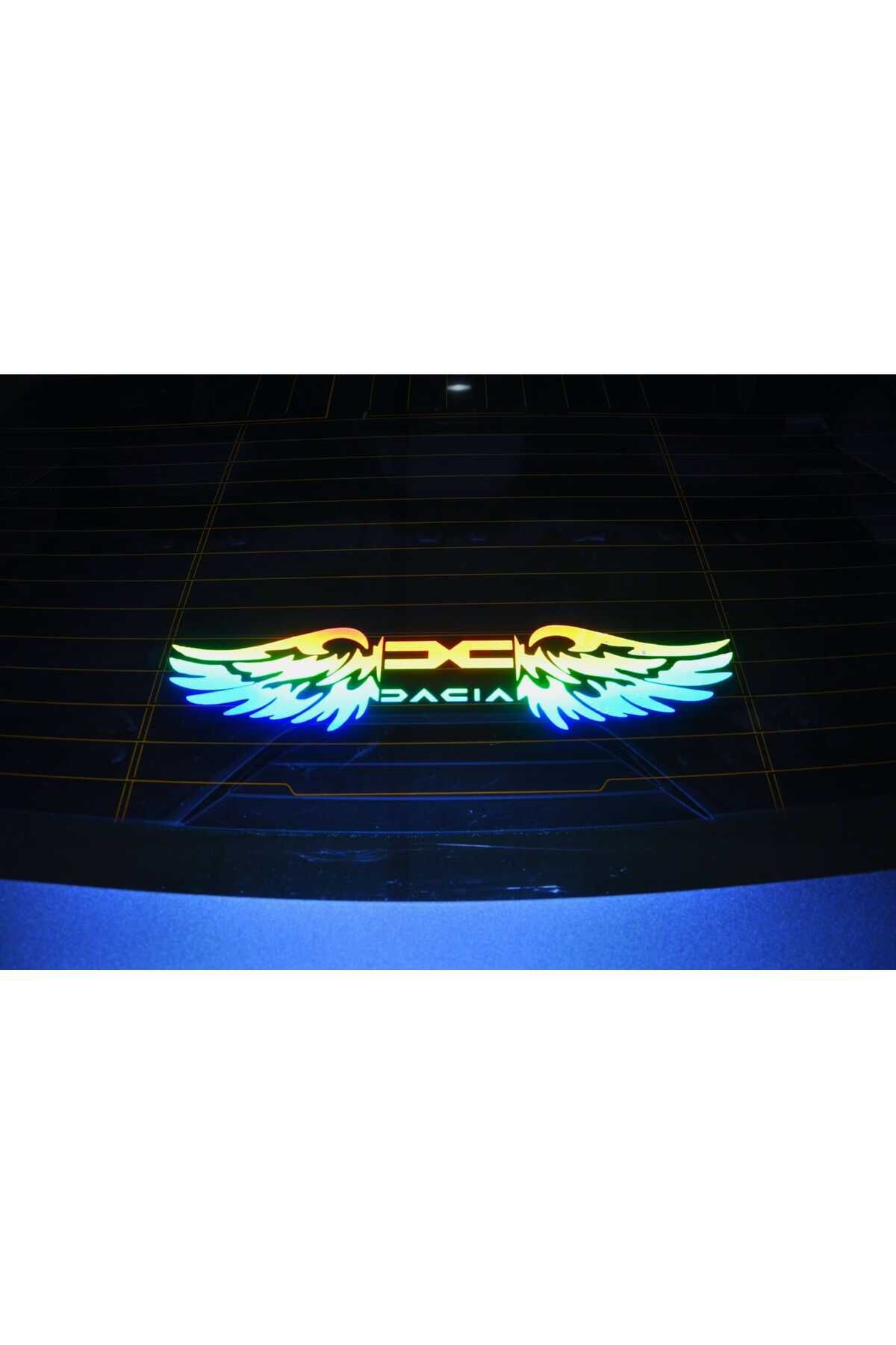 Home DACİA Uyumlu Hologram Kanat Logo Sticker Çıkartma Oto Aksesuar ...