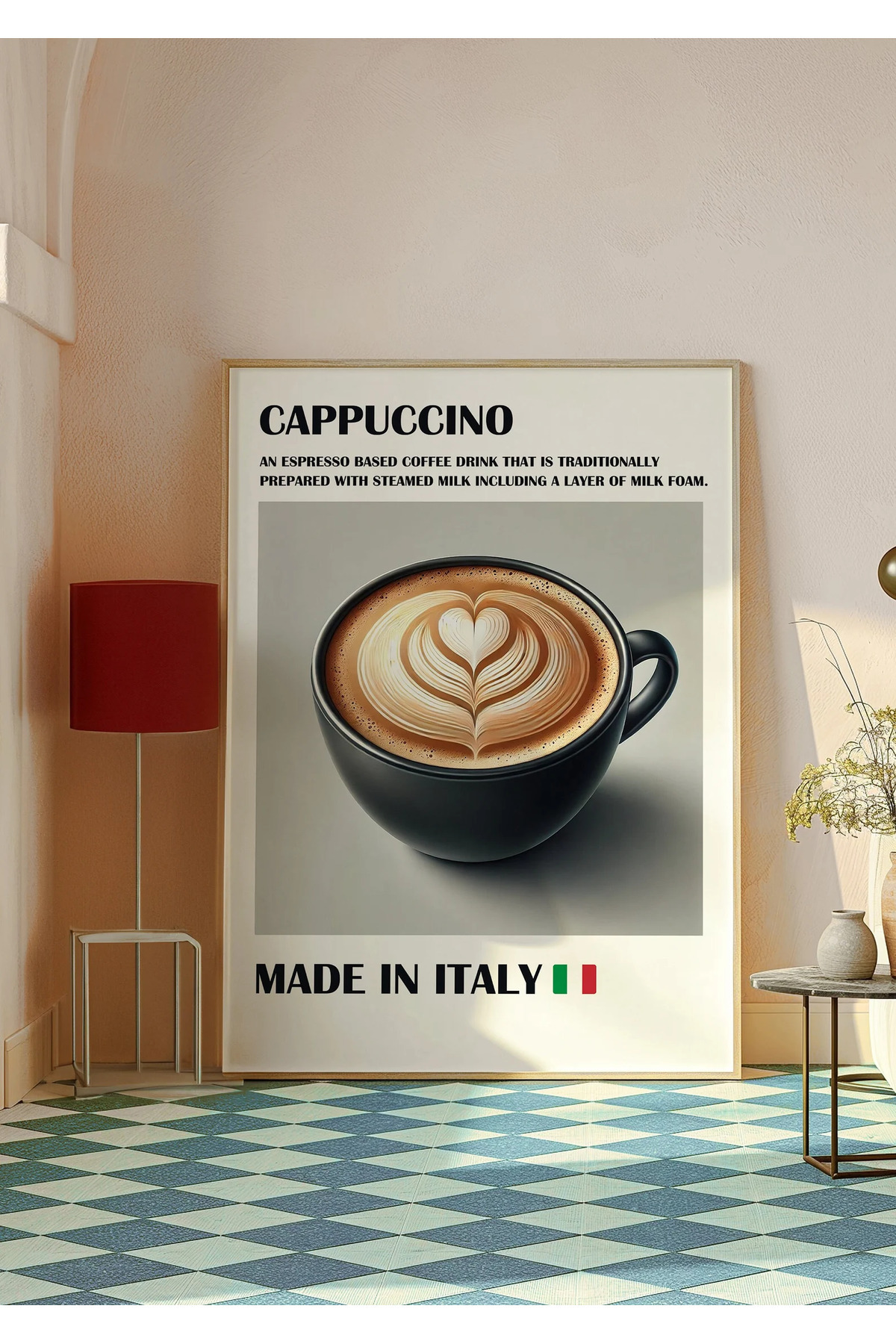 ARTHOUSECOLLECTIVE Cappuccino Kahve Posteri - Mutfak Kahve Köşesi Duvar ...