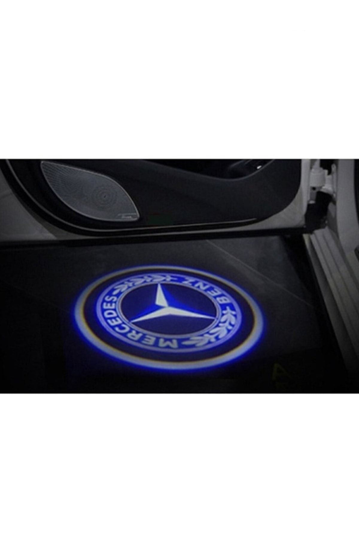Unichrome Mercedes Benz Logolu Kapı Altı Logo Lamba Pilli Sensörlü ...