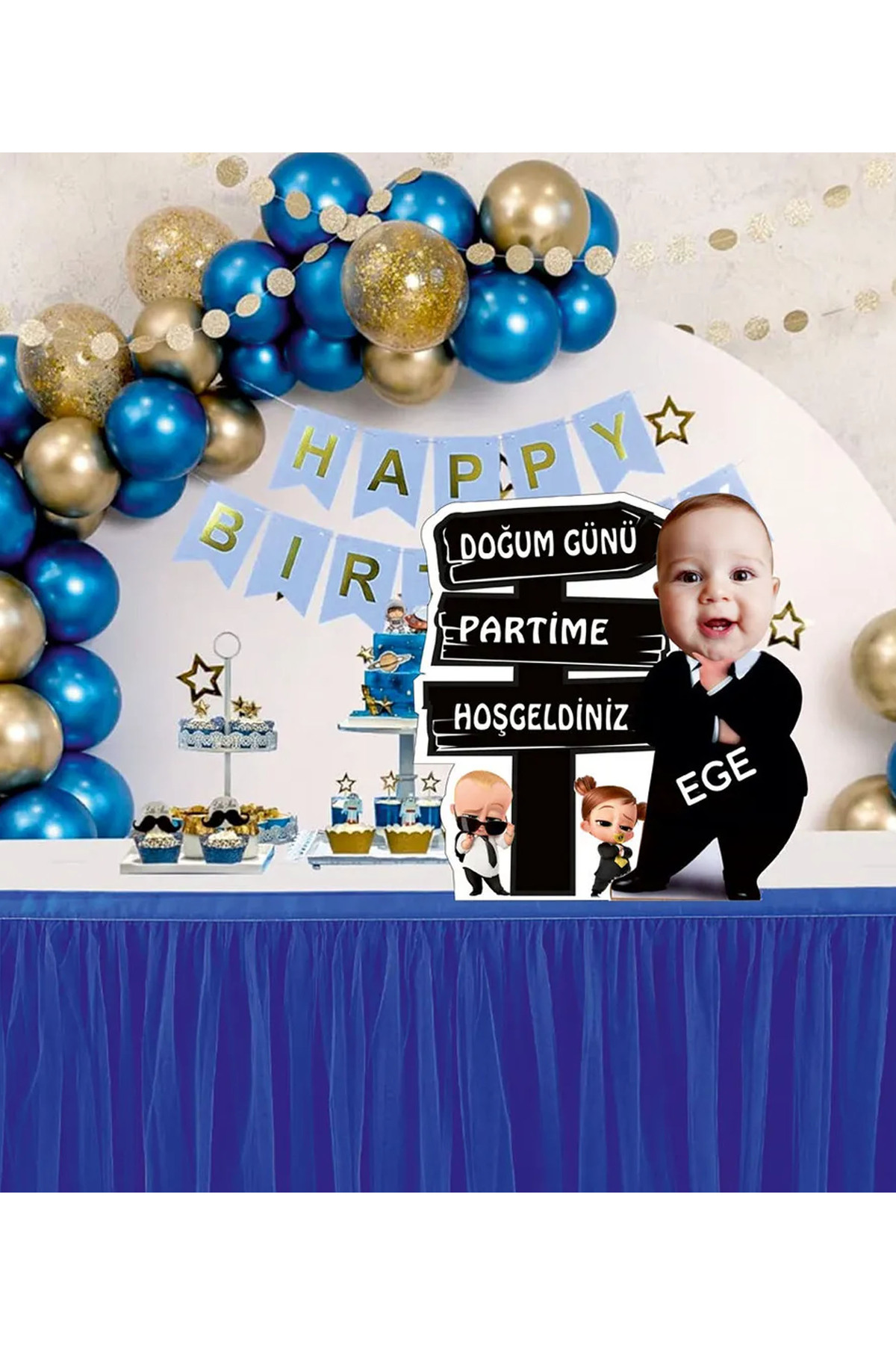 Xbedi Patronn Bebekk Doğum Günü Masa Üstü Ayaklı Pano--40 Cm - Fiyatı ...