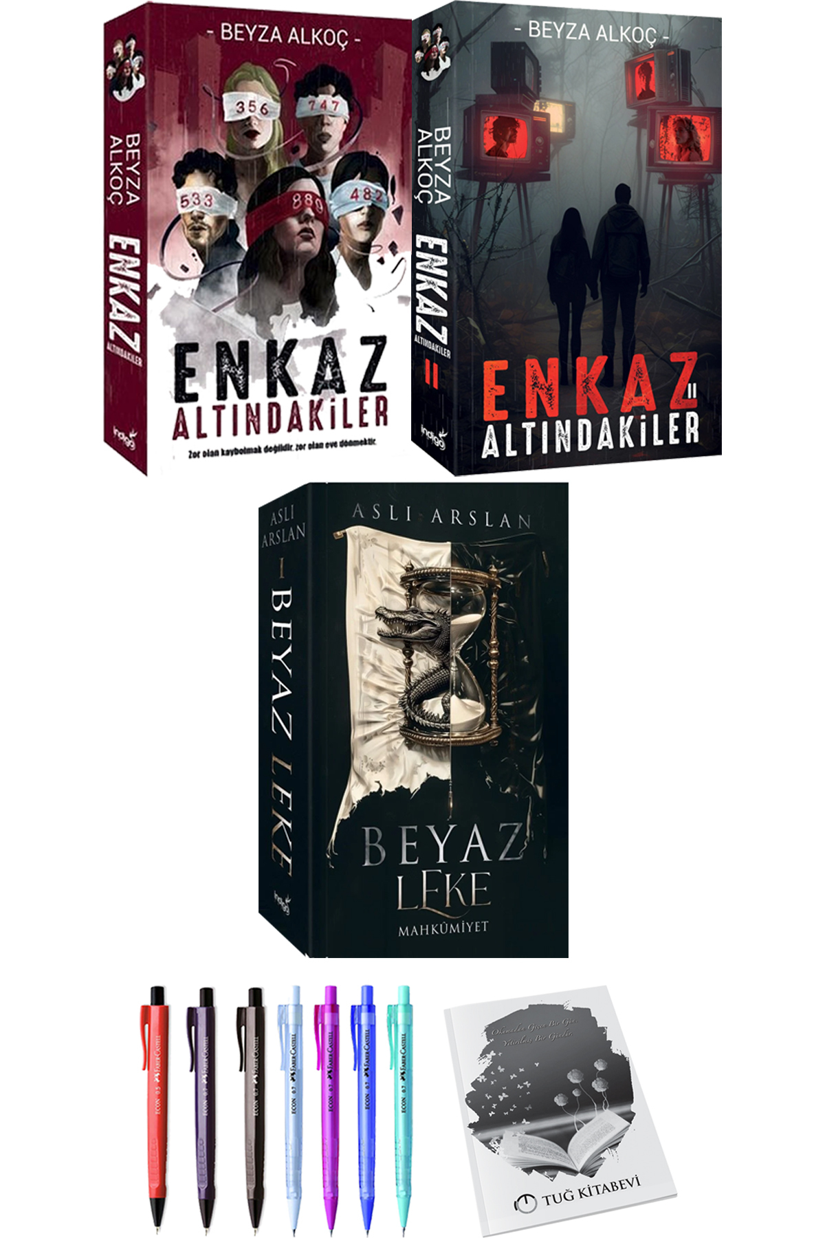 İndigo Kitap Enkaz Altındakiler 2li Set Beyza Alkoç ve Beyaz Leke ...