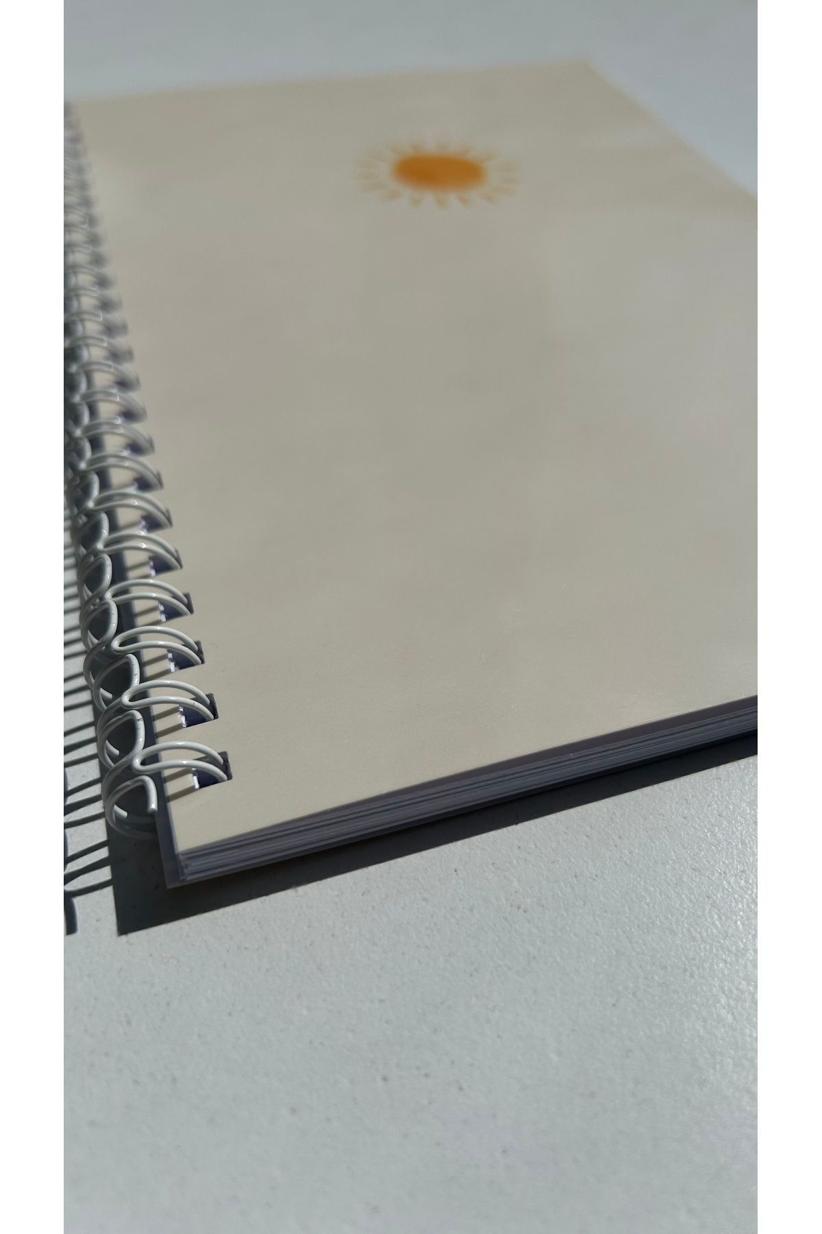 Handeto Kraft Güneş Temalı Telli Defter, A5, 90gr, Çizgisiz Defter ...