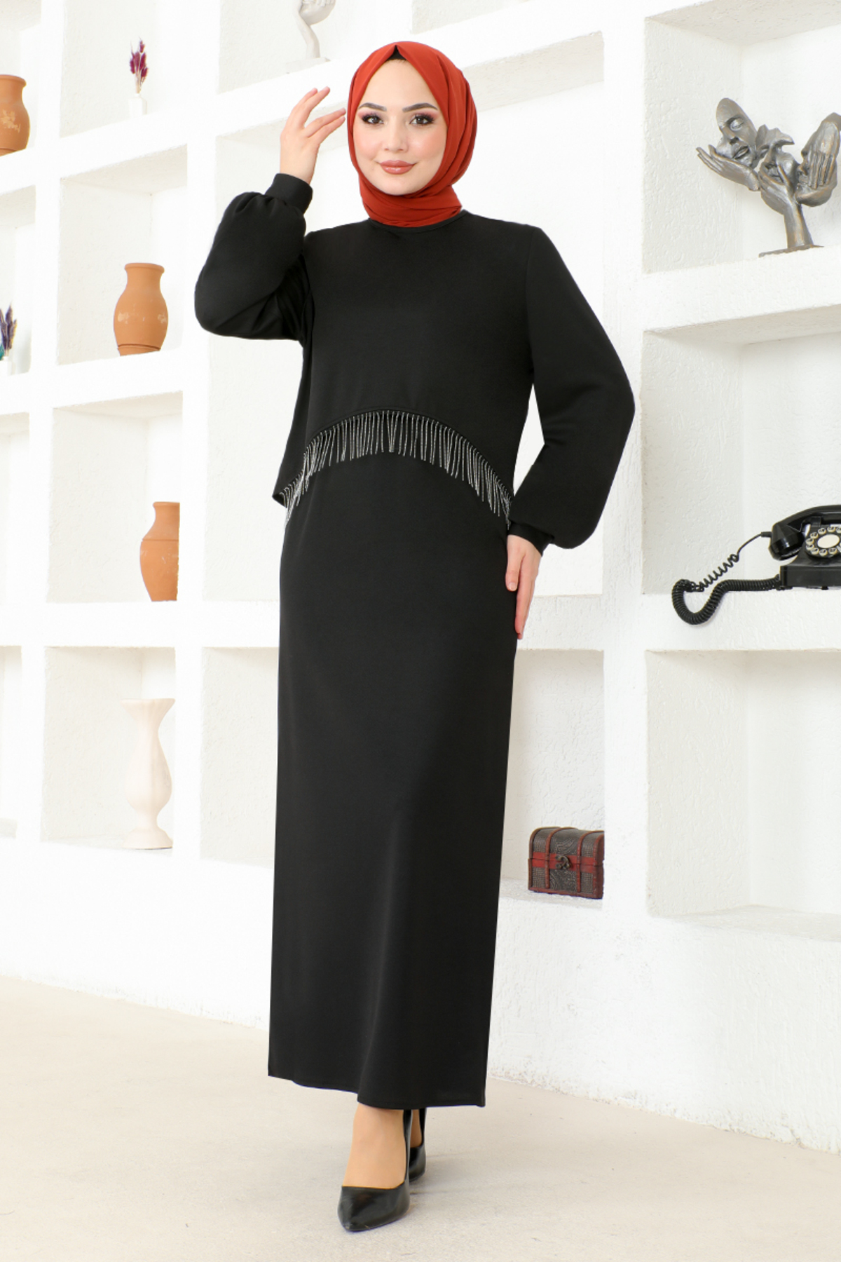 ModaMerve Etekli Kombin ASM2695 Siyah Fiyatı, Yorumları - Trendyol