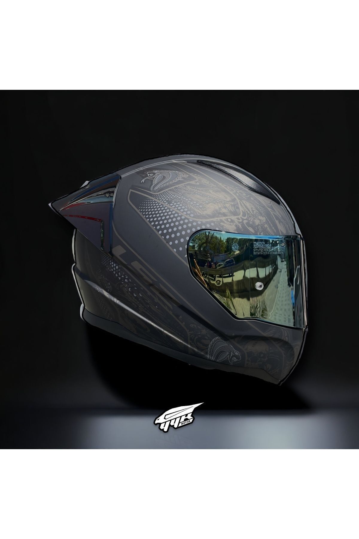 LS2 Rapid 2 Crypt Çift Vizörlü Tam Kapalı + Spoıler Motosiklet Kask ...