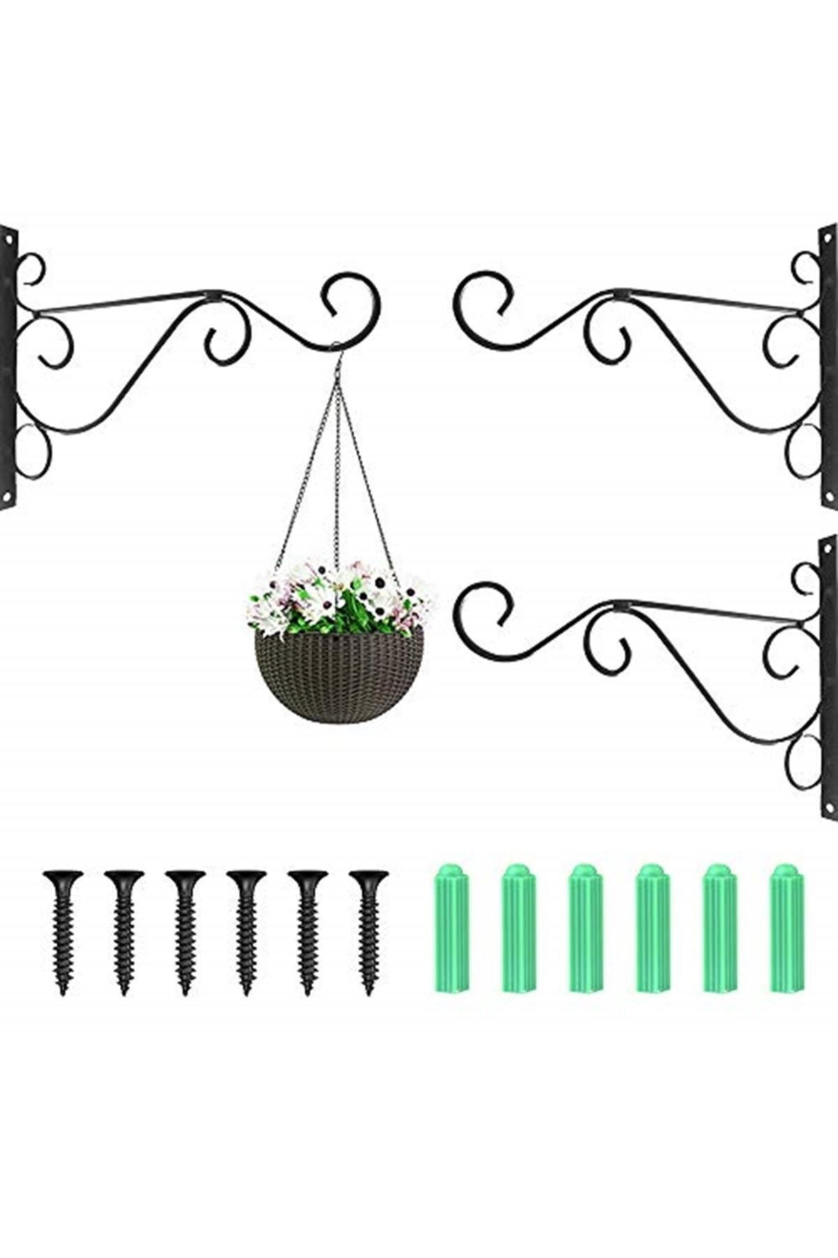 Genel Markalar 3 Adet Çiçek Askısı Askısı - Çiçek Askısı Için Duvar ...