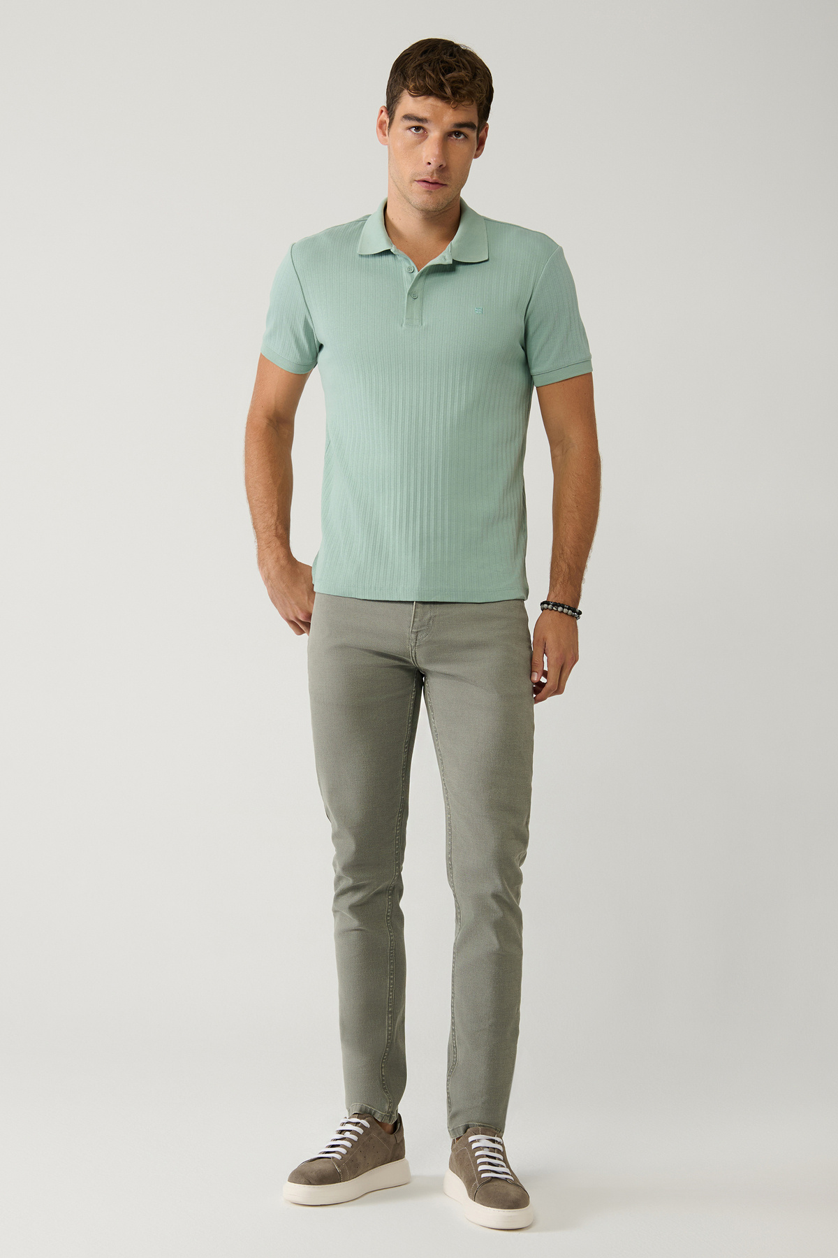 Avva Erkek Açık Haki Eskitme Yıkamalı Esnek Jean Pantolon B003524 ...