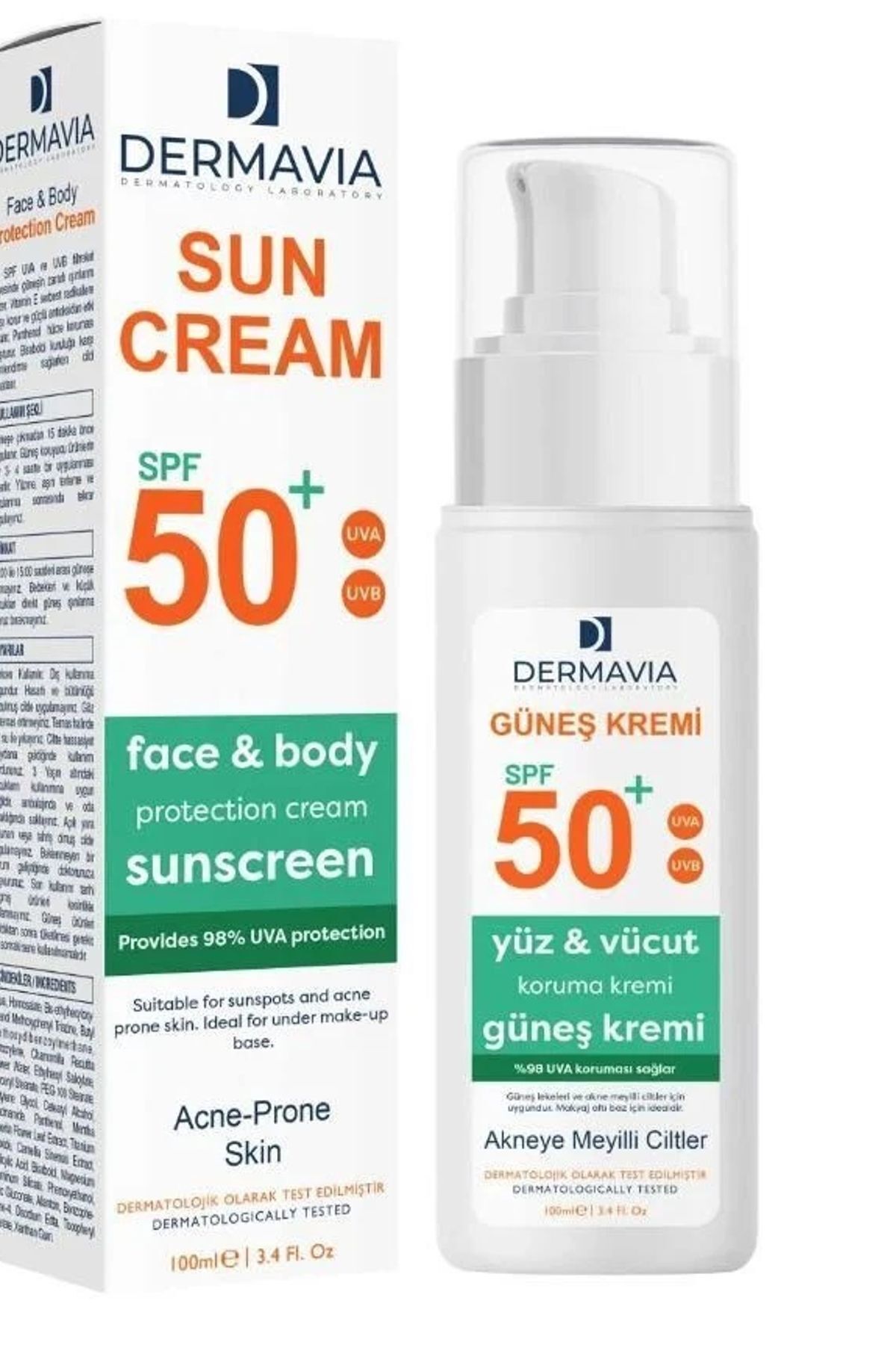 Viapecia Dermavia Güneş Kremi AKNE SPF50 100 ml - Fiyatı, Yorumları