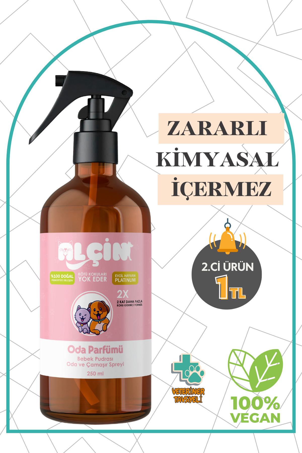 ALÇİN Kedi Koku Giderici Bebek Pudrası Oda Ve Çamaşır Spreyi Oda Kokusu ...