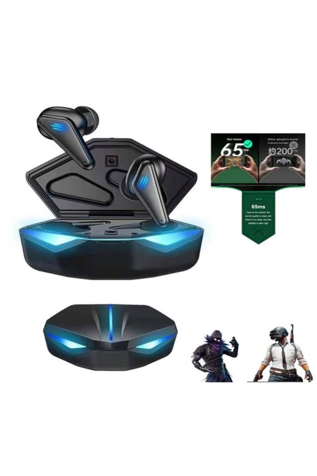 UCUZTEKNO Mik-55 Bluetooth Kulaklık - ANC Özellikli Gaming Kulaklık Rgb ...