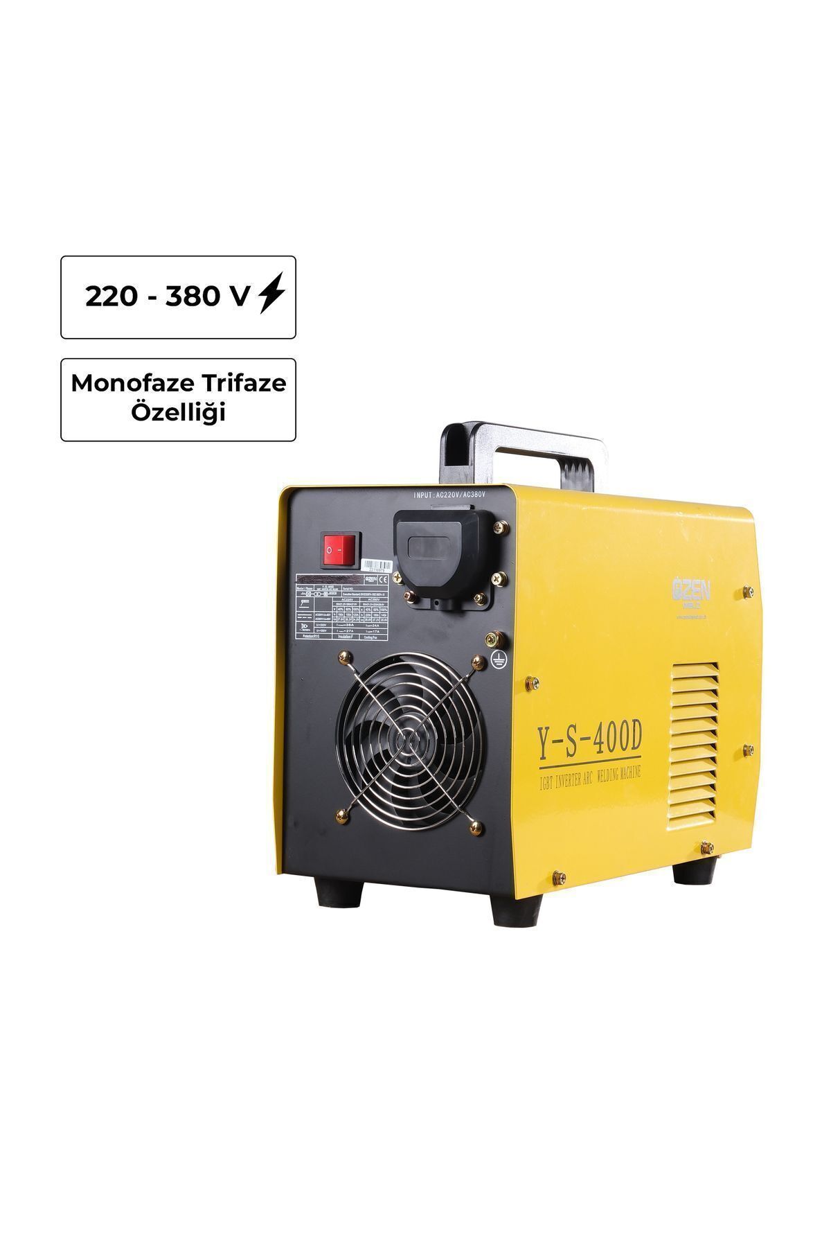 ÖZENWELD Özen Kaynak Y S 400 D 400 Amper 230/380v Çift Çıkışlı Örtülü ...