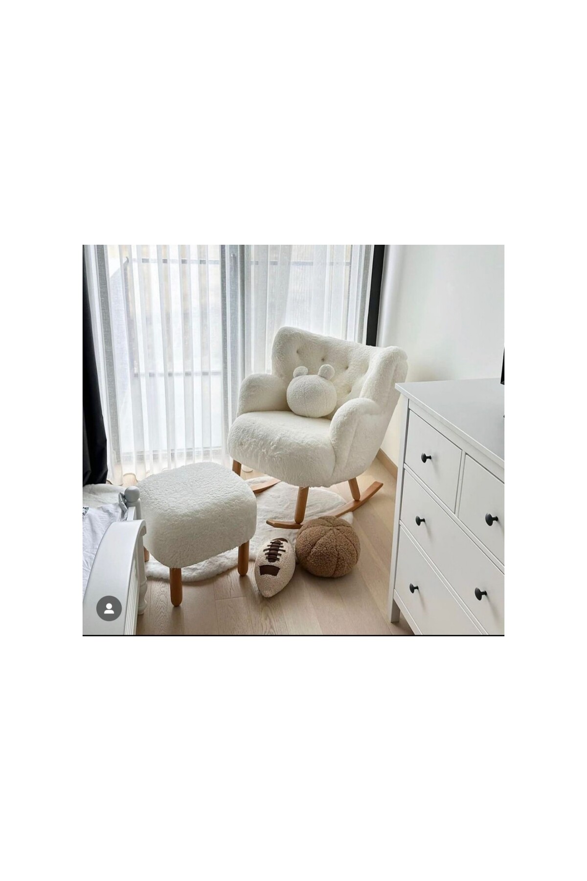 Luxehome Ruby Sallanır Berjer + puf - Fiyatı, Yorumları