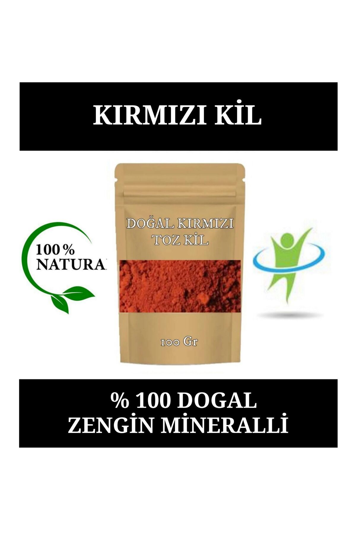 E.M.S AVM KIRMIZI KİL DOĞAL YÜZ MASKESİ KIRMIZI KİL MASKESİ KIRMIZI TOZ ...