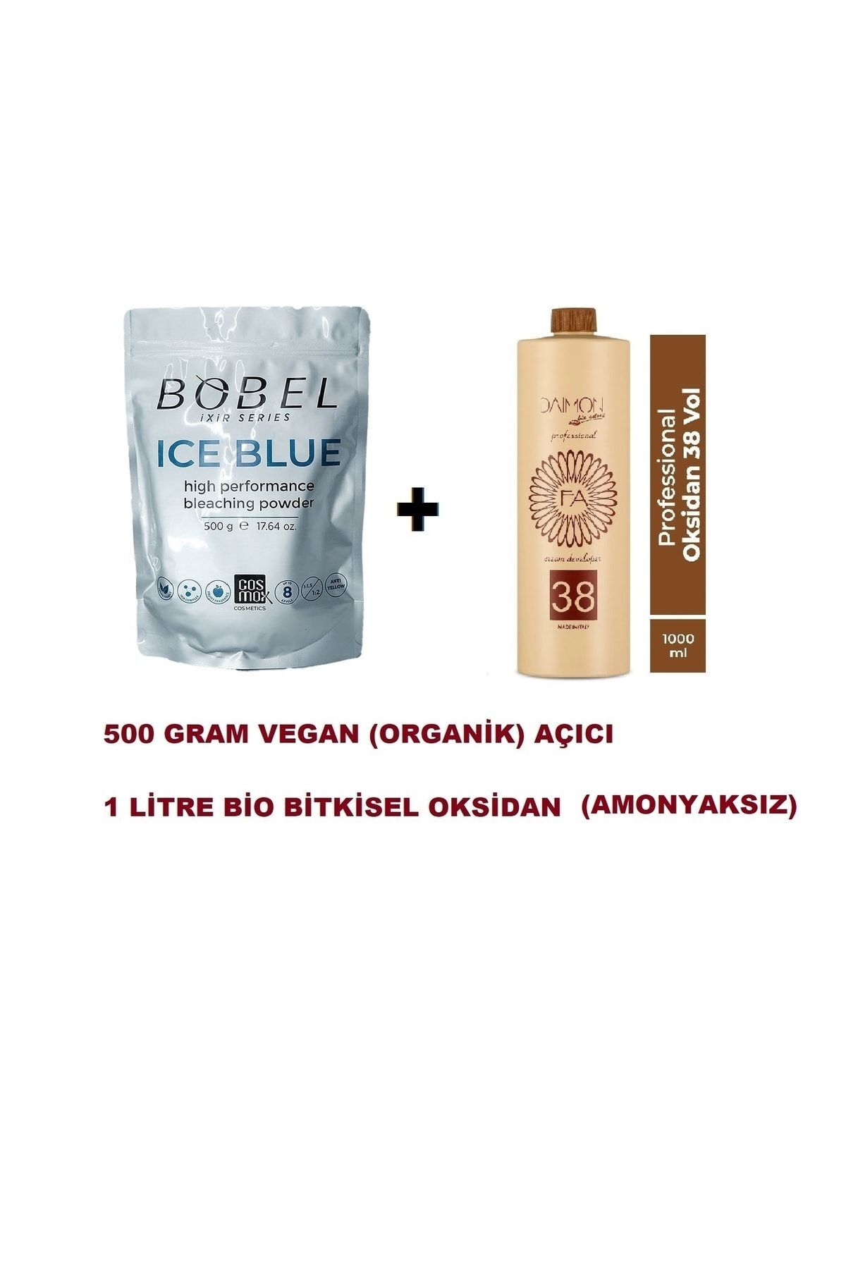 bobel Ice Blue + 38 Vol Oksidan Amonyaksız Oksidan - Fiyatı, Yorumları