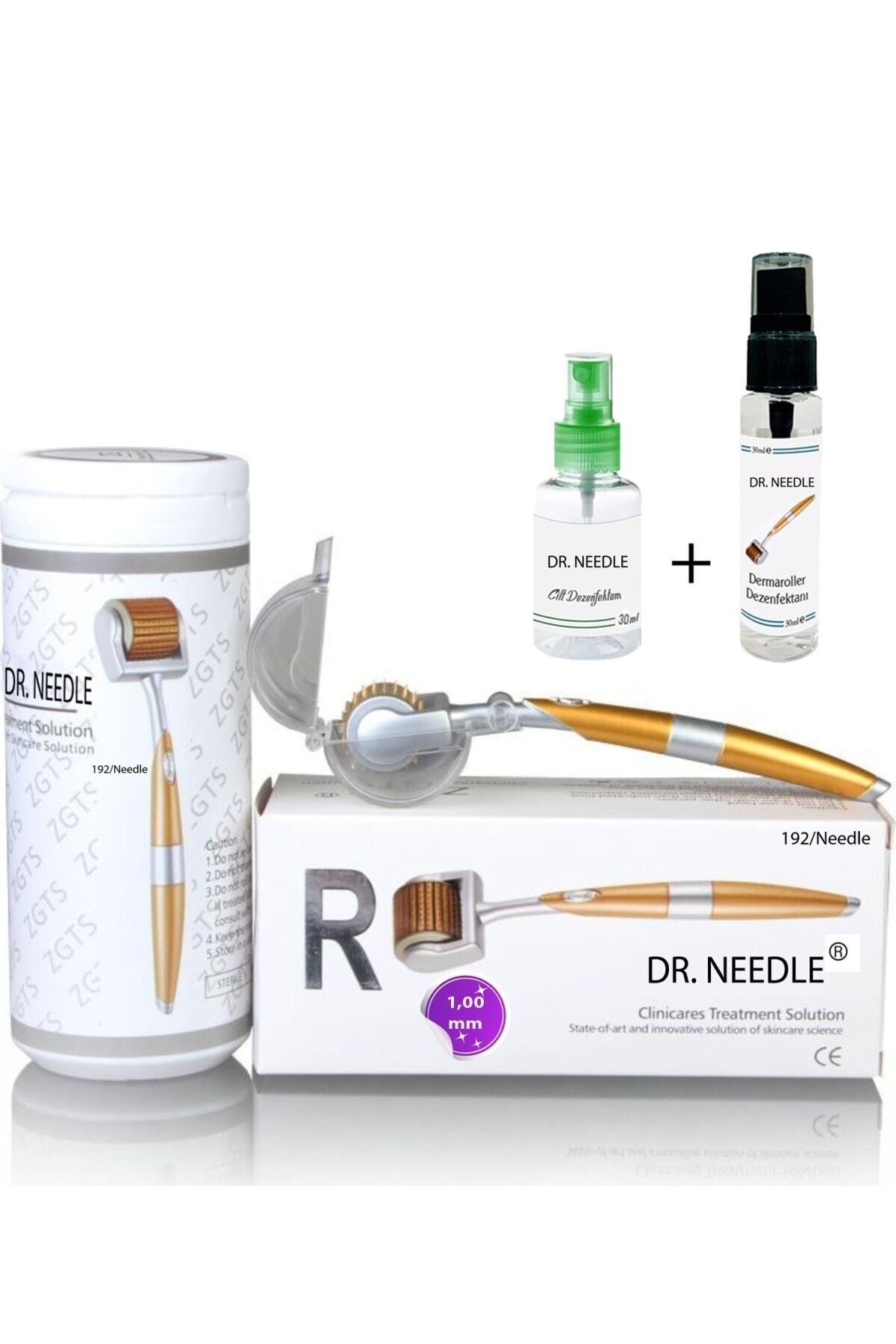 Dermaroller 192 Iğneli Titanyum Gold Derma Roller-dr.needle- 1,00 Mm ...