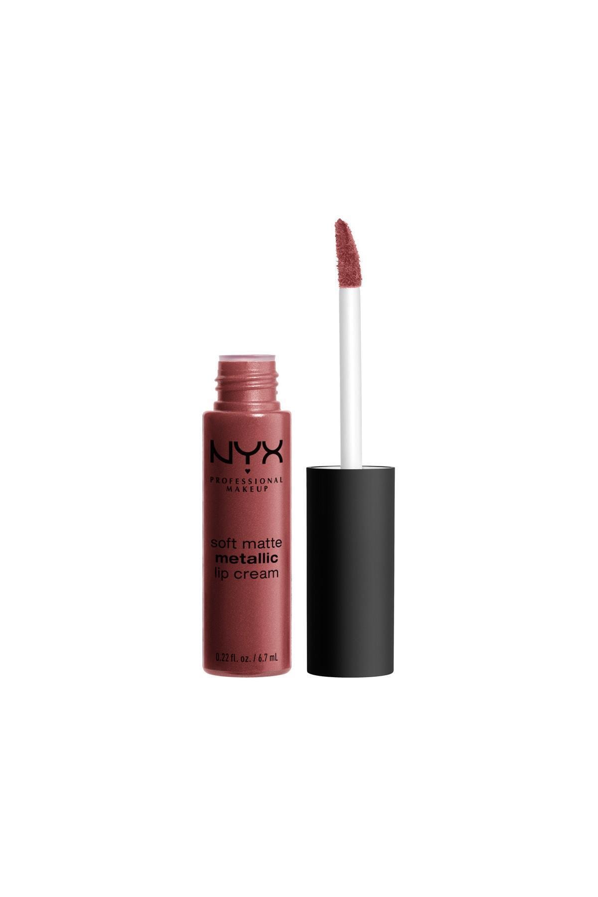 NYX Professional Makeup Mat Ruj - Soft Matte Metallic Lip Cream Rome ...