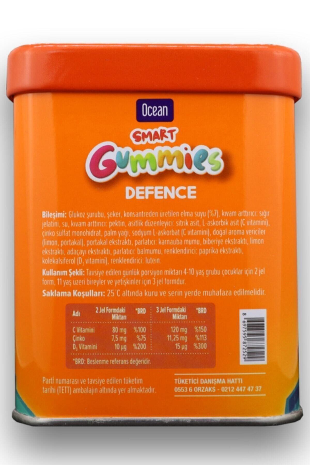 Orzax Ocean Smart Gummies Defence 64 Adet Çiğnenebilir Jel Form Fiyatı ...
