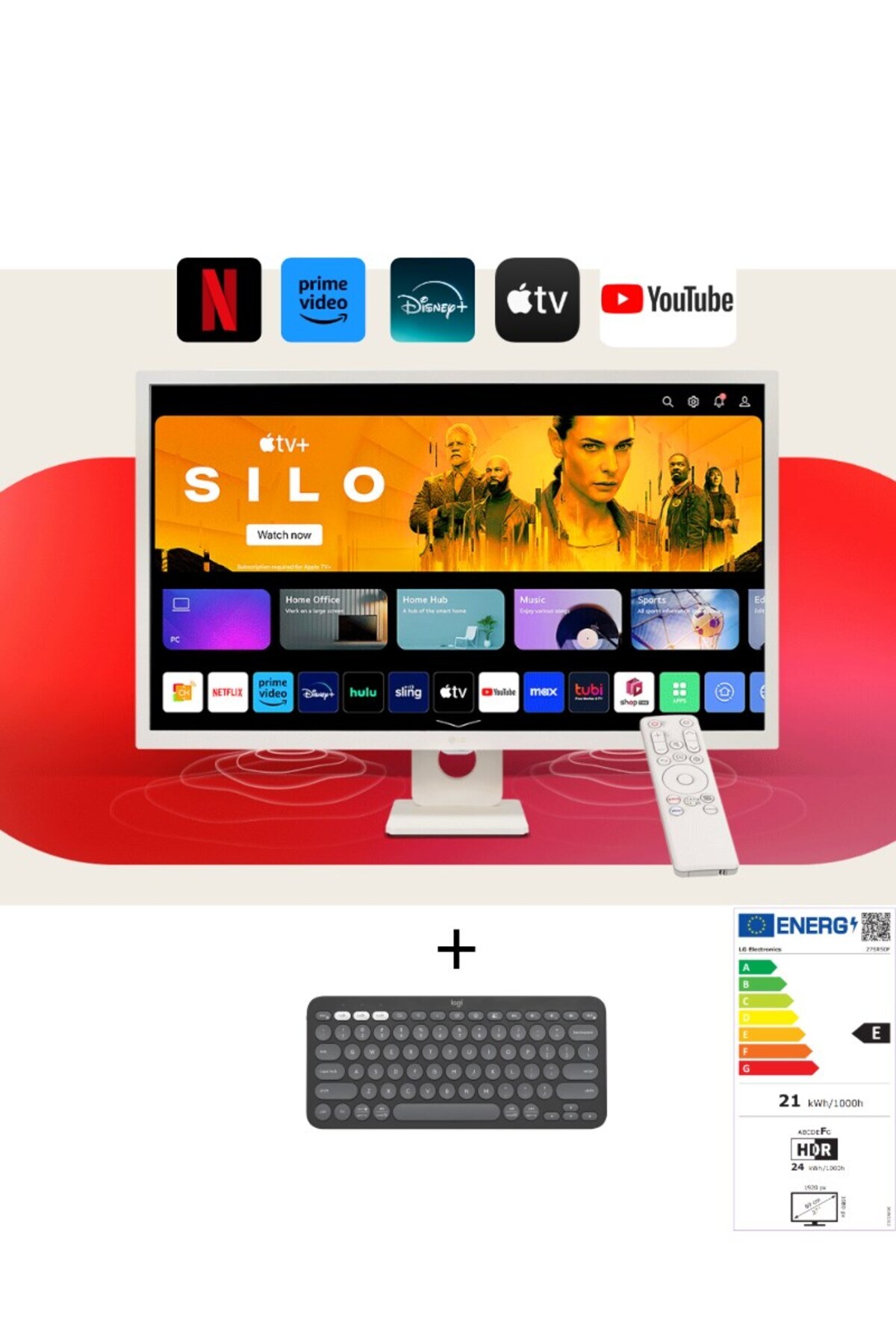 LG HDR10 FULL HD 27'' 70 Ekran Akıllı TV- Monitör Wi-Fi Apple-Android ...