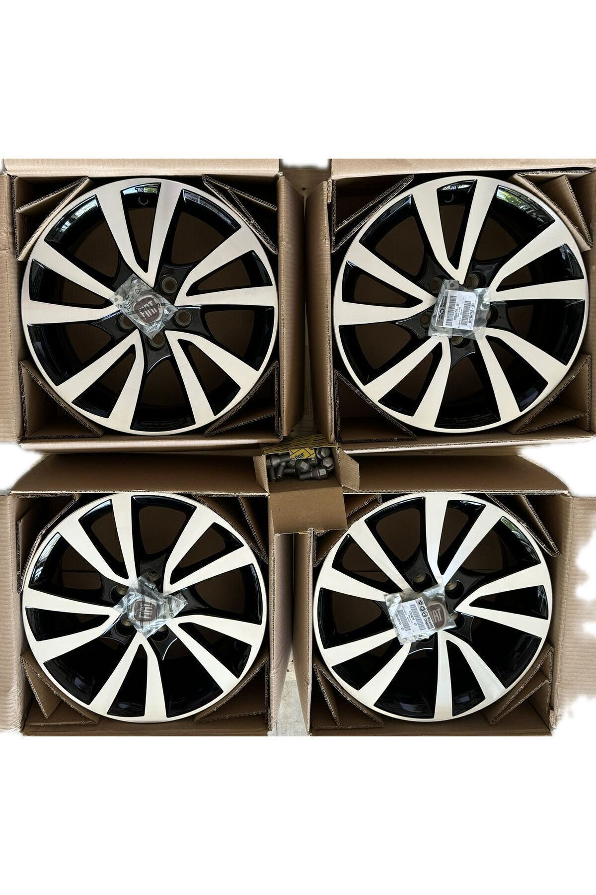 Opar Fiat Egea Orijinal 15" Diamond Cut Jant Takımı Bijon Ve Arma ...