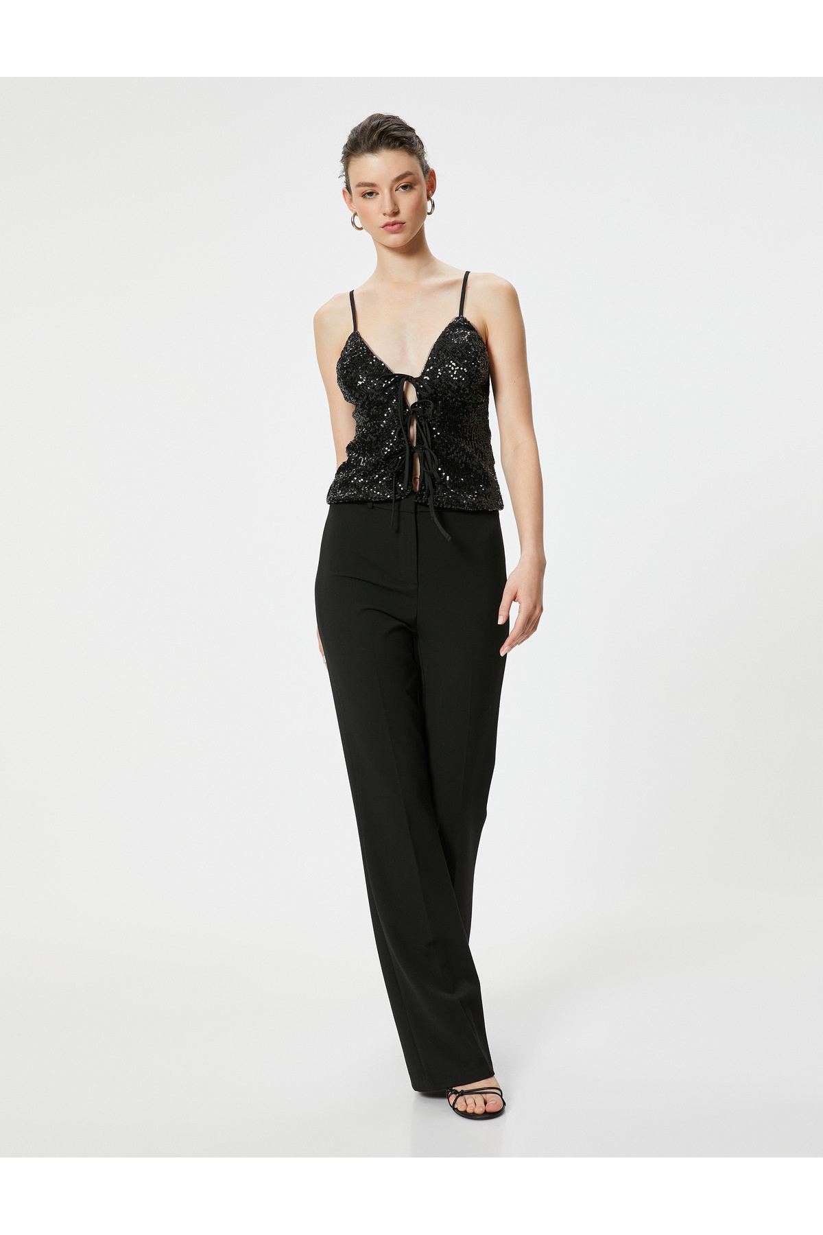 Koton Pullu Payetli Abiye Bluz Bağlama Detaylı Askılı Fiyatı, Yorumları ...