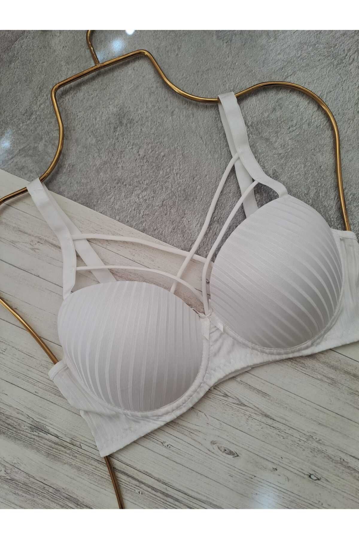 NARIYA Kadın Büyük Beden C Cup Toparlayıcı Sütyen Günlük Boş Cup Balenli Toplayıcı Sütyen Yarım ...