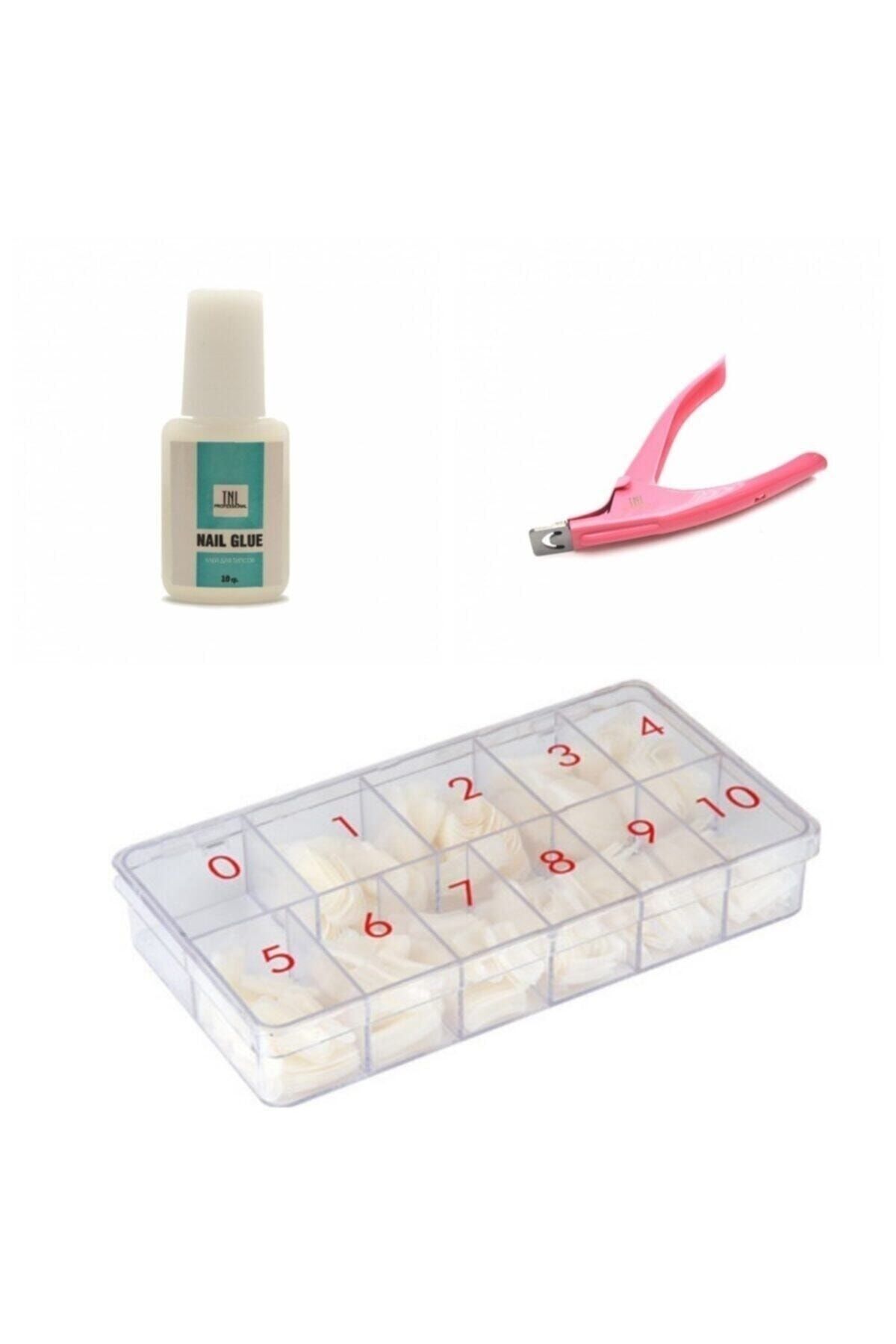 TNL Pro Protez Tırnak Tips Seti 3lü Yarım Ay Tips Makas Tips Yapistirici - Fiyatı, Yorumları