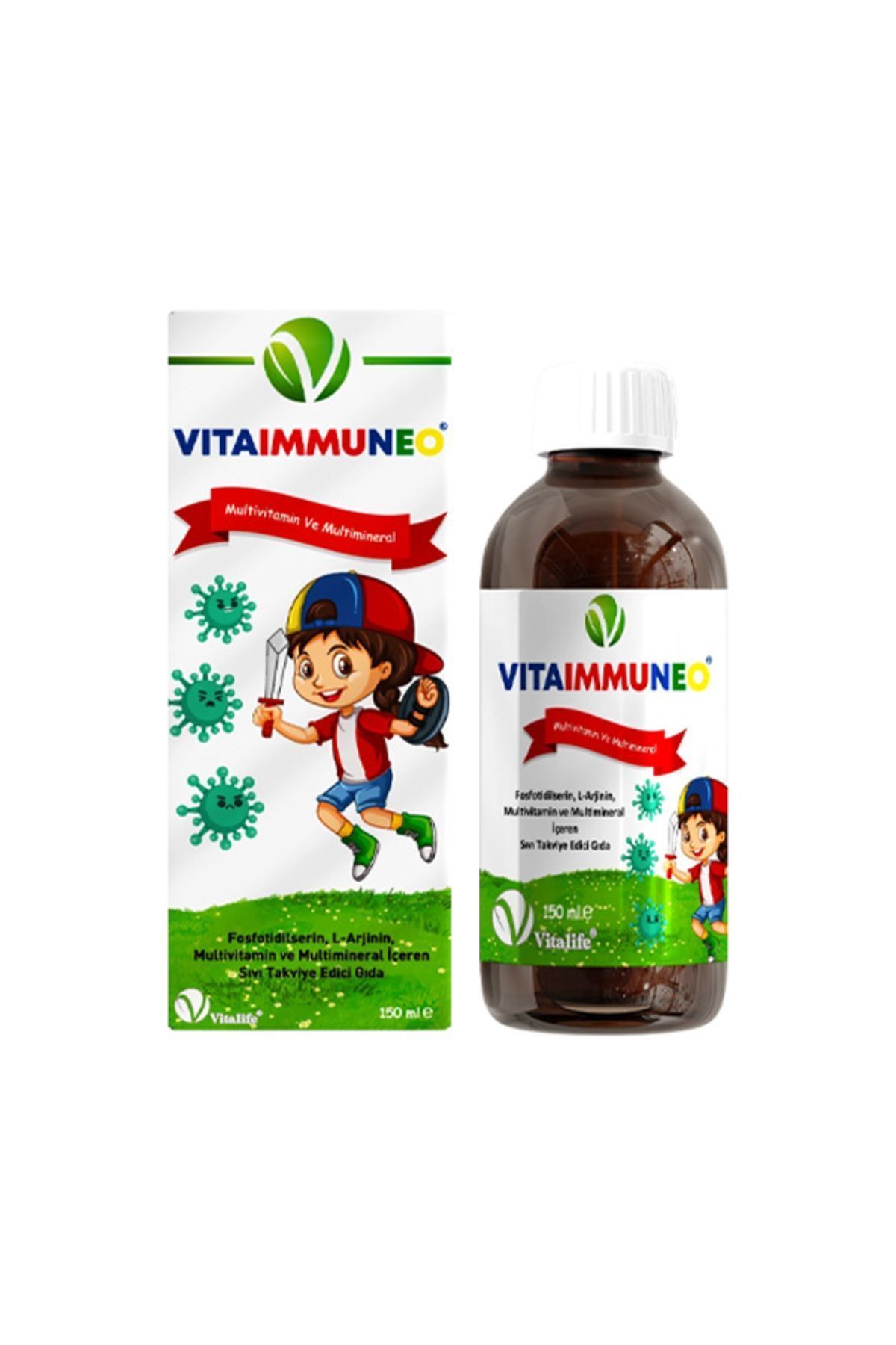 Vitalife Vitaimmuneo Multivitamin Ve Multimineral Içeren Şurup 150 ml ...