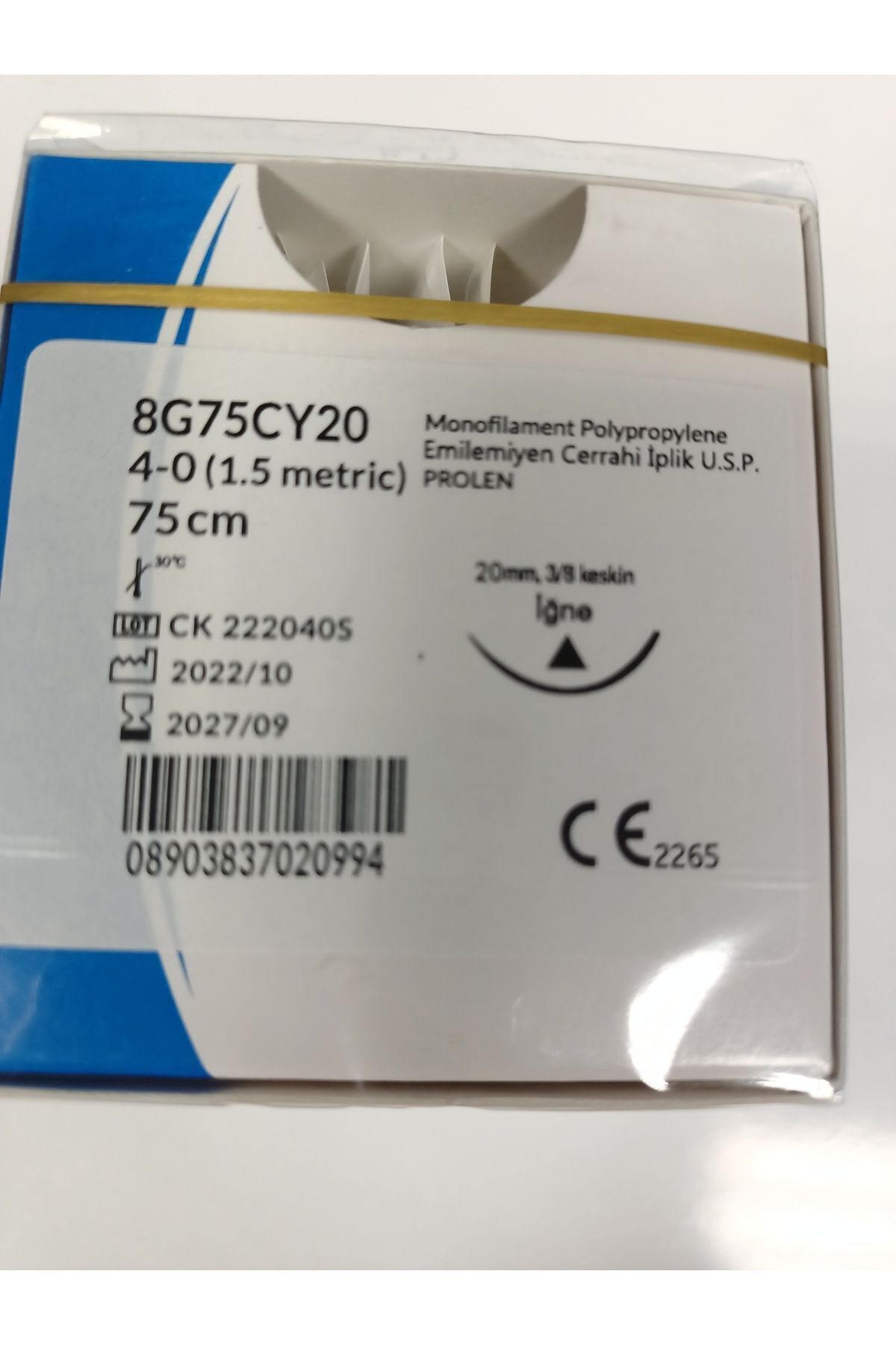 Genel Markalar 4-0 prolen 20mm3/8 keskin cerrahi iplik (12 adet ...