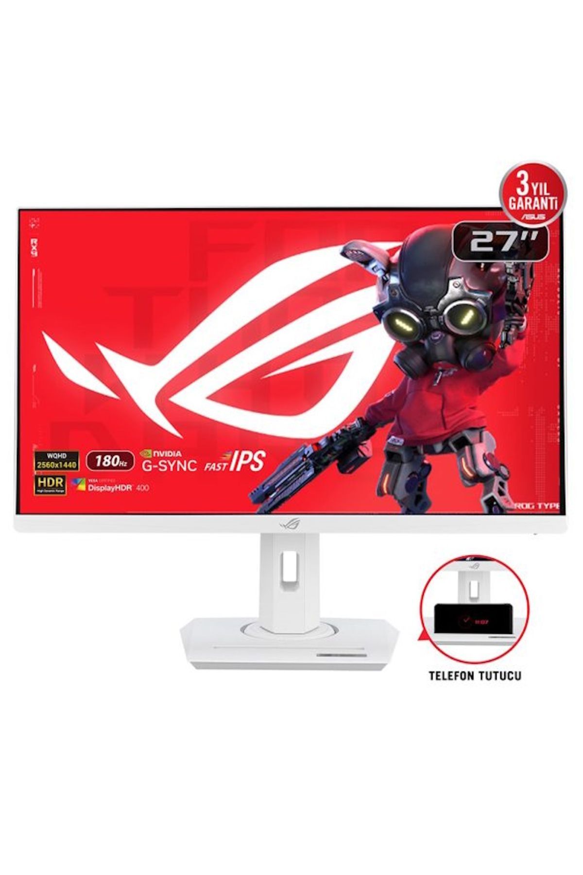 ASUS ROG Strix XG27ACS-W 27 inç 180Hz 1ms WQHD Adaptive Sync Fast IPS ...