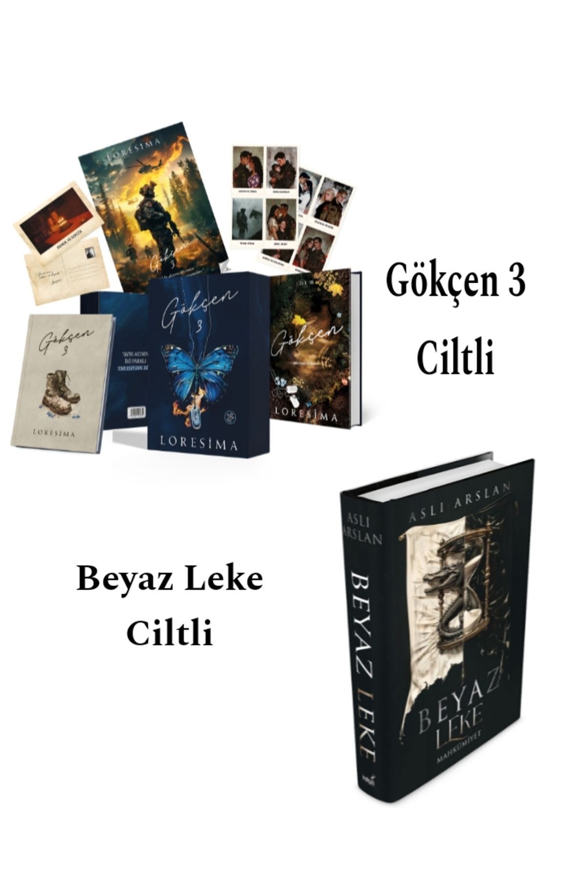 İndigo Kitap Beyaz Leke Ciltli ve Gökçen 3 Güz Yağmurları Ciltli Aslı ...