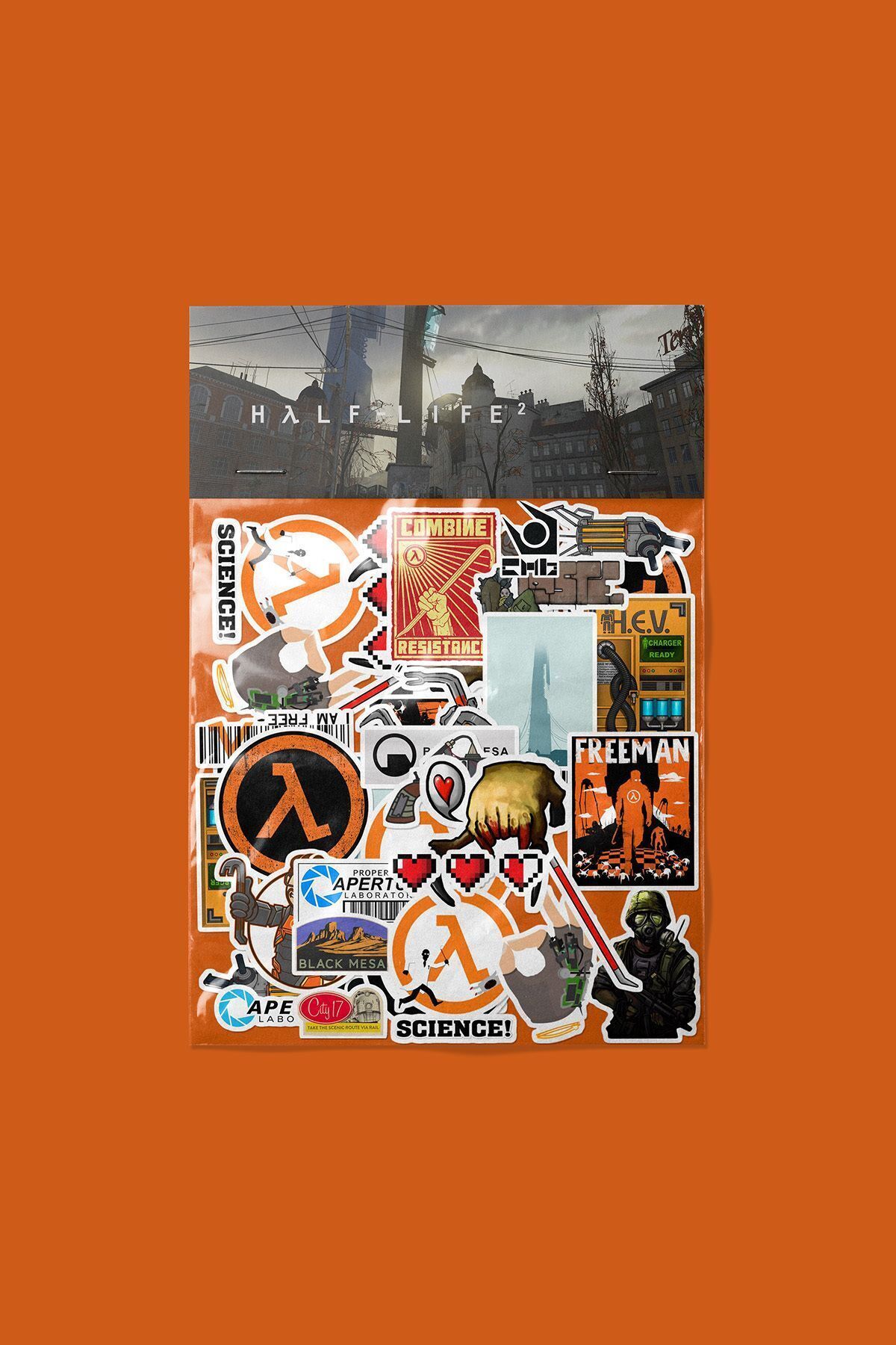 sticker half life gamer gaming sticker paketi /bullet journal defter ...