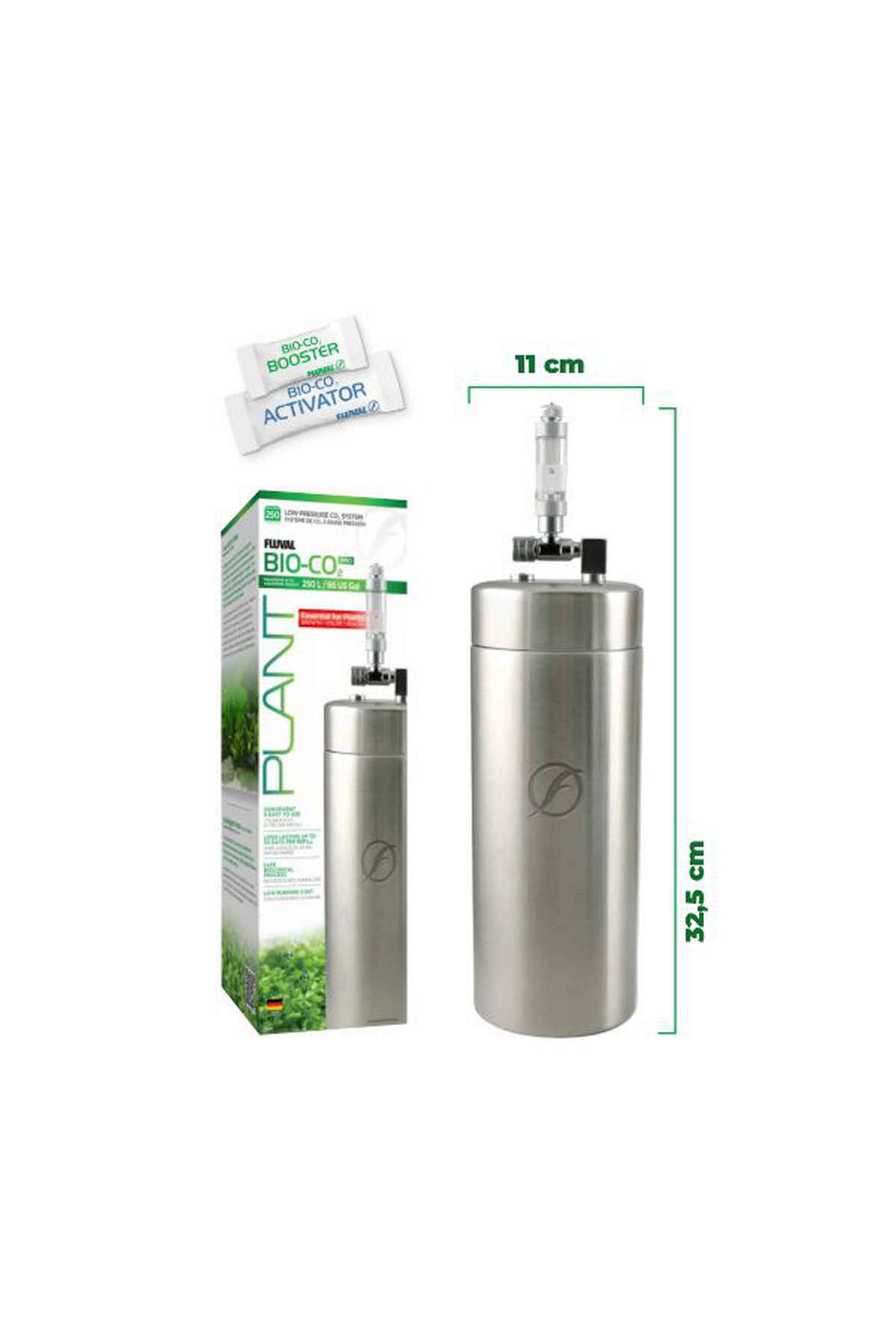 Hagen Fluval BIO CO2 Çelik Hazneli Bitmeyen co2 Seti 250 326107 ...