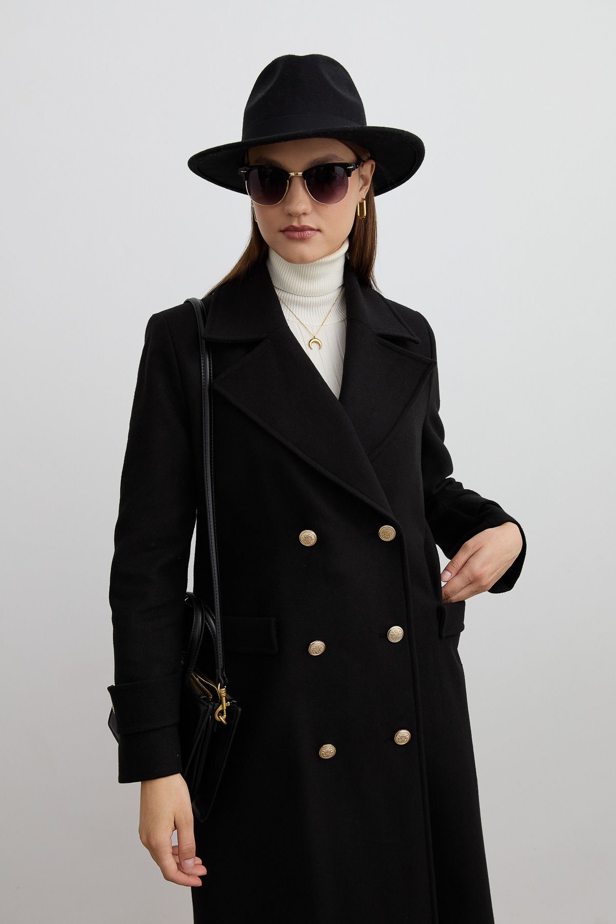 Fatma Atasoy Blazer Maksi Kaban Siyah Fiyatı, Yorumları - Trendyol