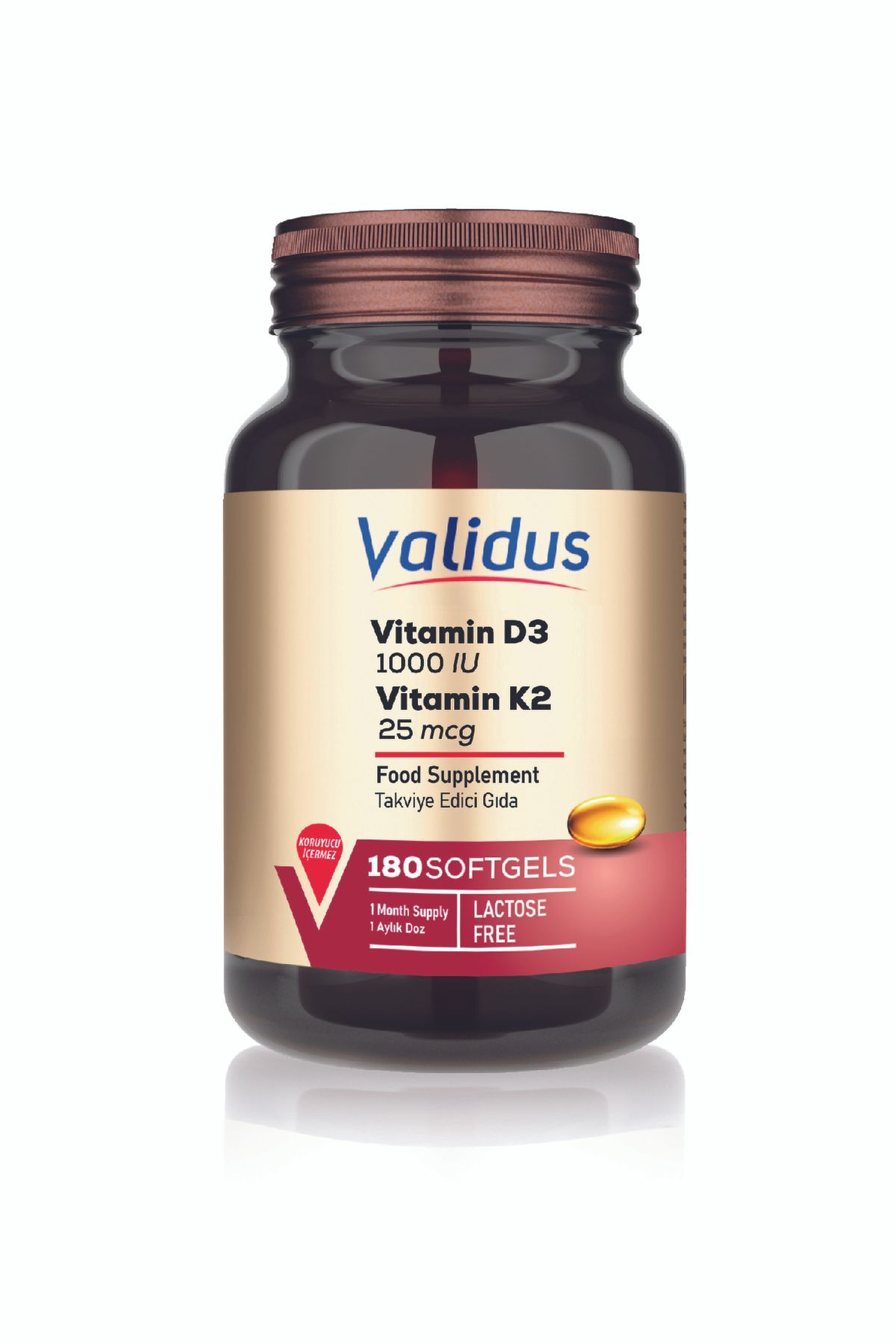 Validus Vitamin D3 + Vitamin K2 180 Softgel Fiyatı, Yorumları - Trendyol