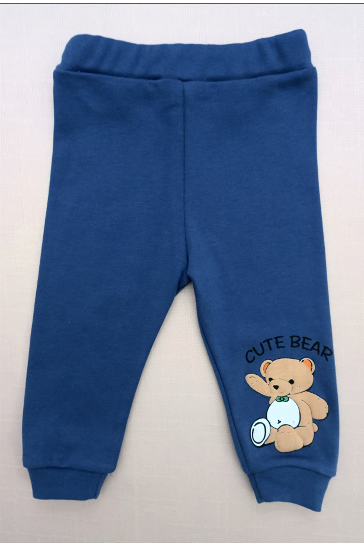LAVORE Baby Boy Gray Teddy Bear Printed 100% Cotton Tracksuit Set ...
