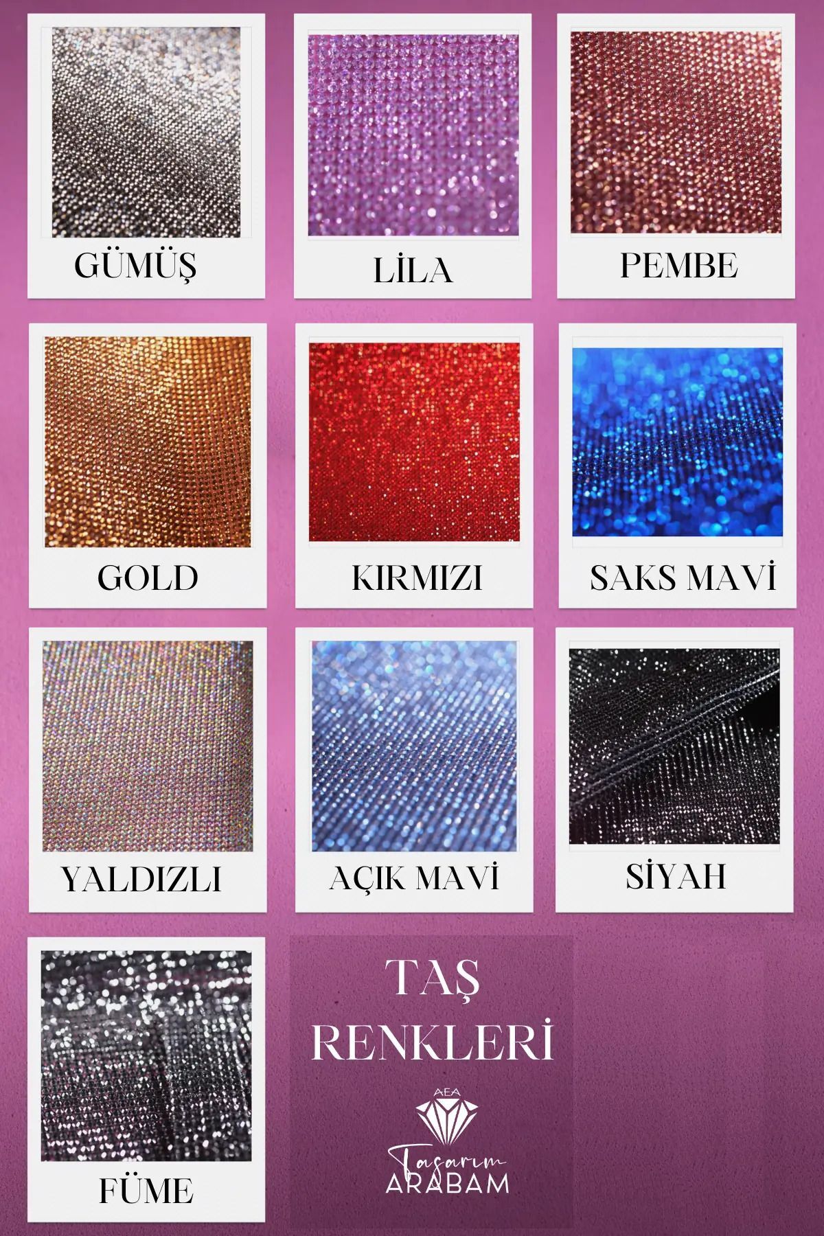 TASARIM ARABAM ATİKE ELİF AKIN Taşlı Anahtarlık Renk Seçenekli Gold ...