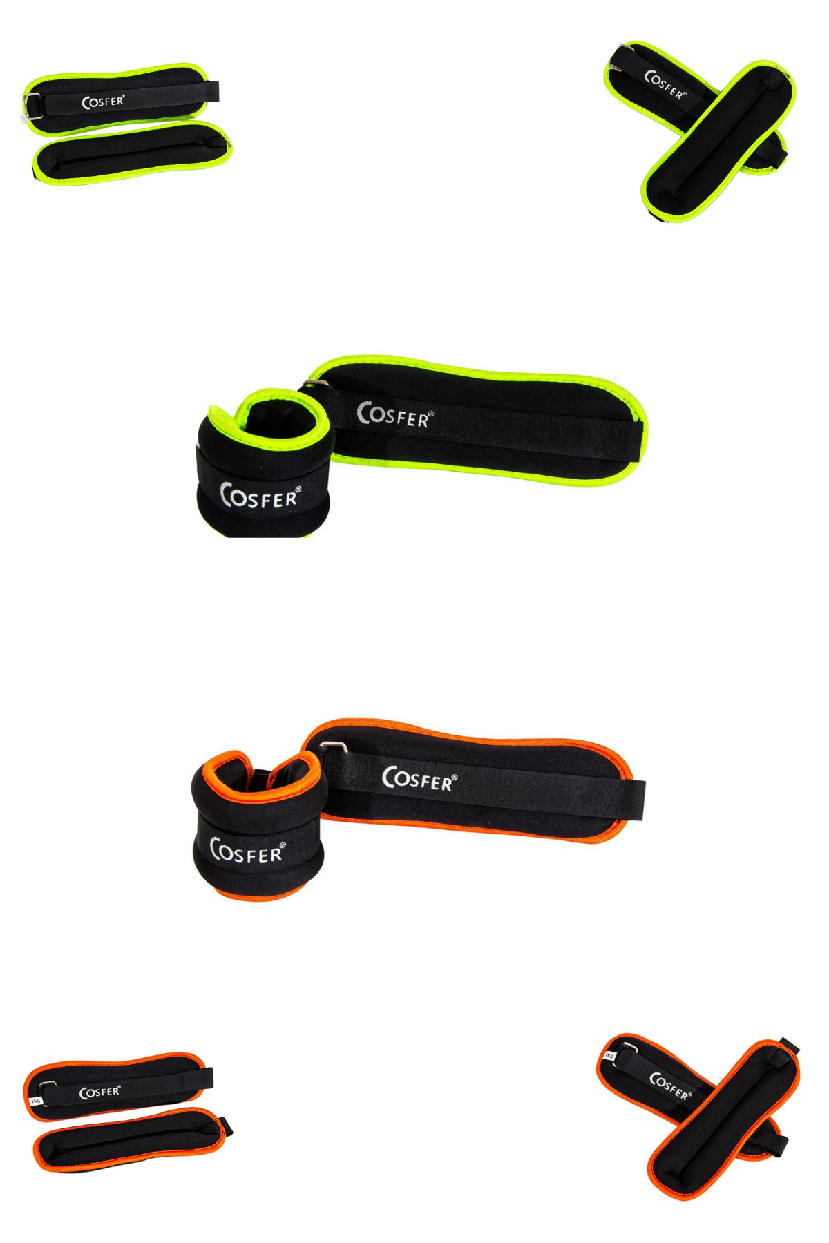 welcomein Cosfer Neopren 1KG 0,5GrX2 Adet El ve Ayak Ağırlığı Fitness ...